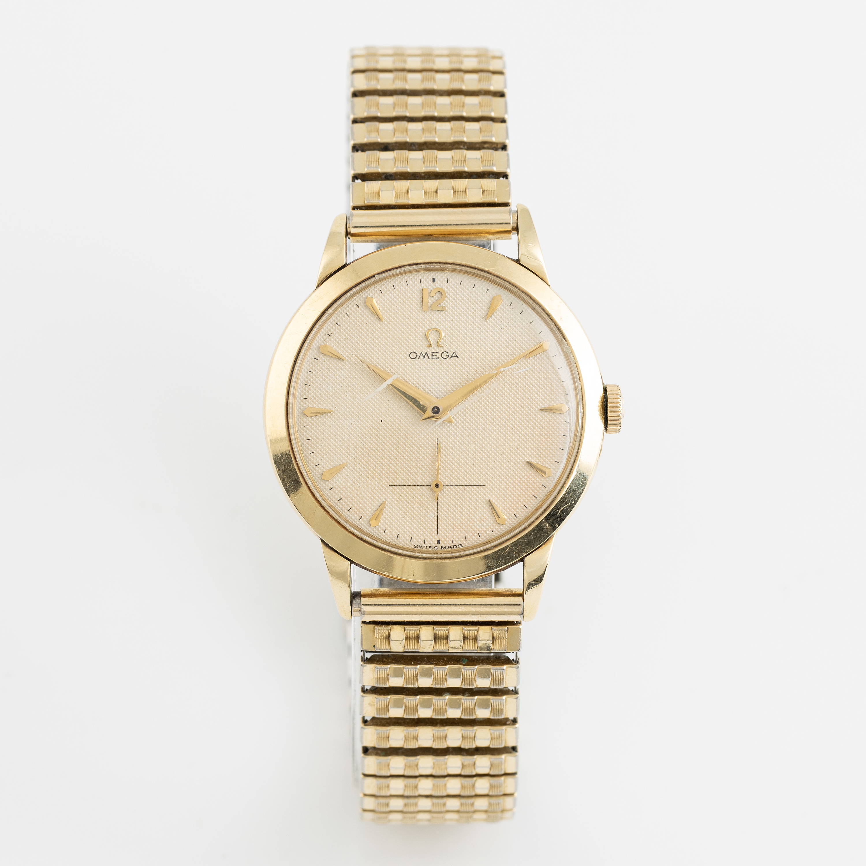 Omega, Trèsor, "Waffle Dial", armbandsur, 35,5 mm. - Bukowskis