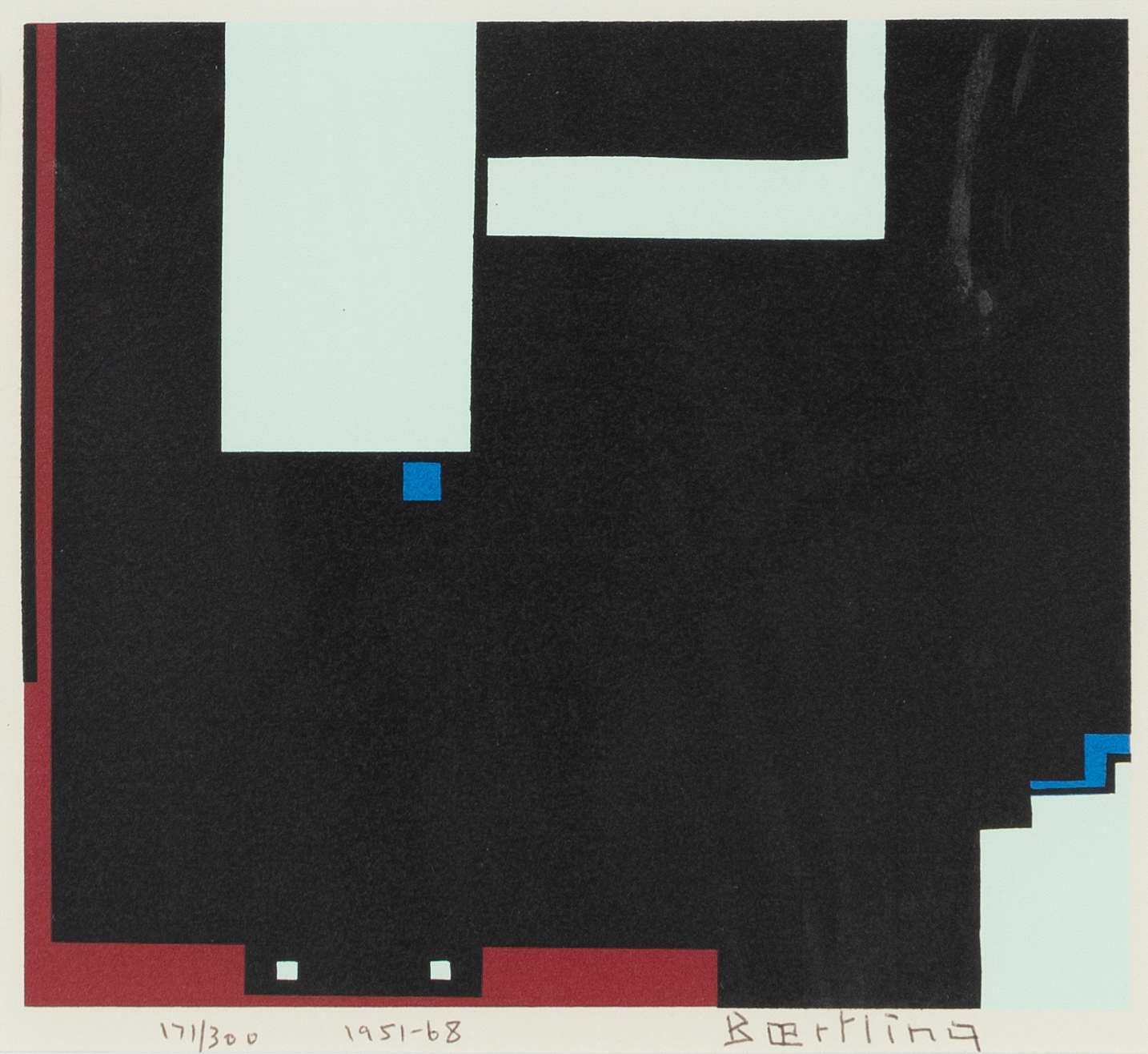 Olle Bærtling, silkscreen in colours, 1951-68, signed 141/300. - Bukowskis