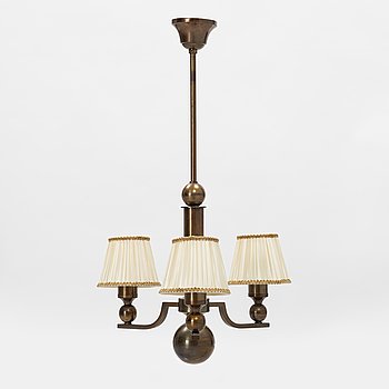 A Swedish Grace ceiling lamp, 1930's. - Bukowskis