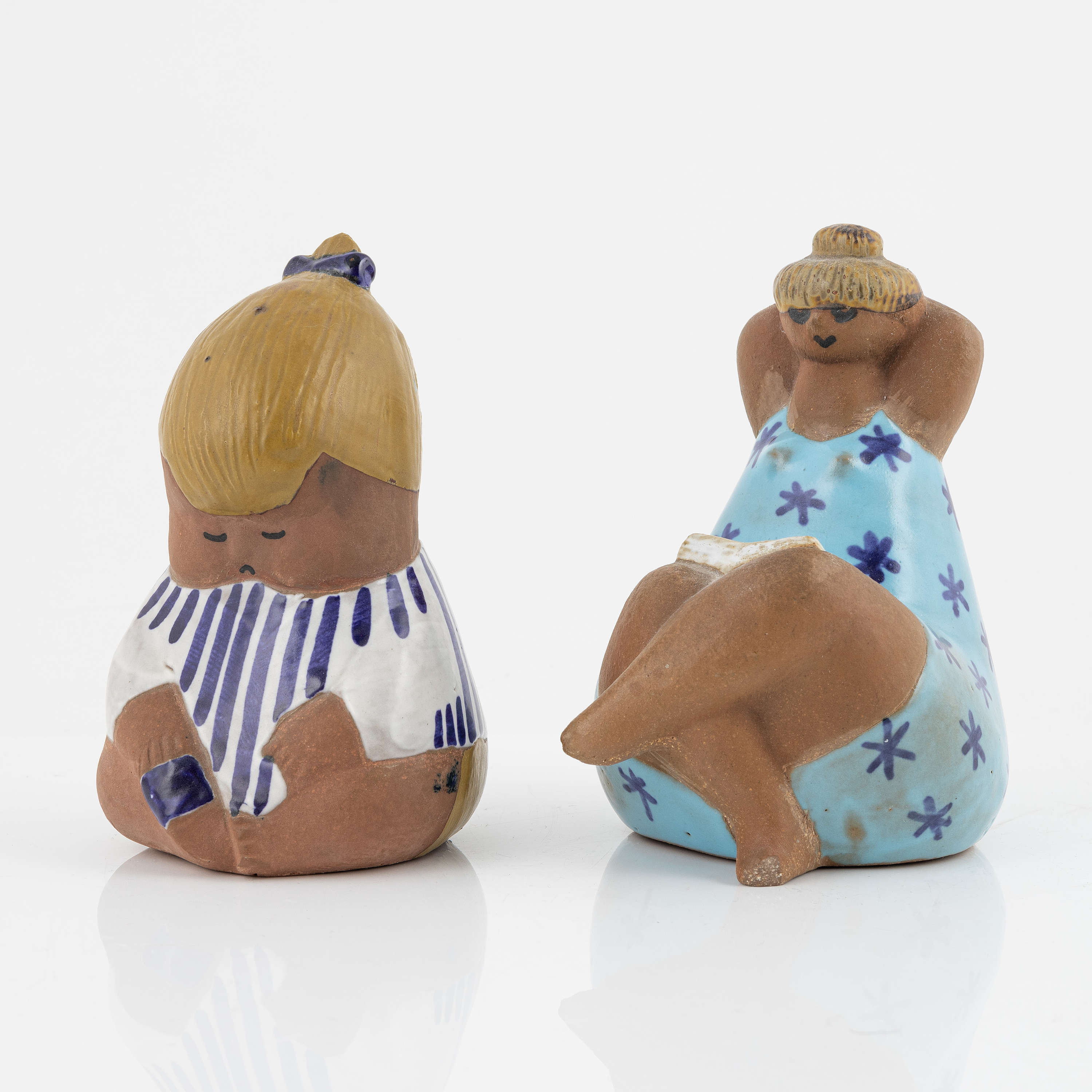 Lisa Larson, figuriner, 2 st, stengods, Gustavsberg. - Bukowskis