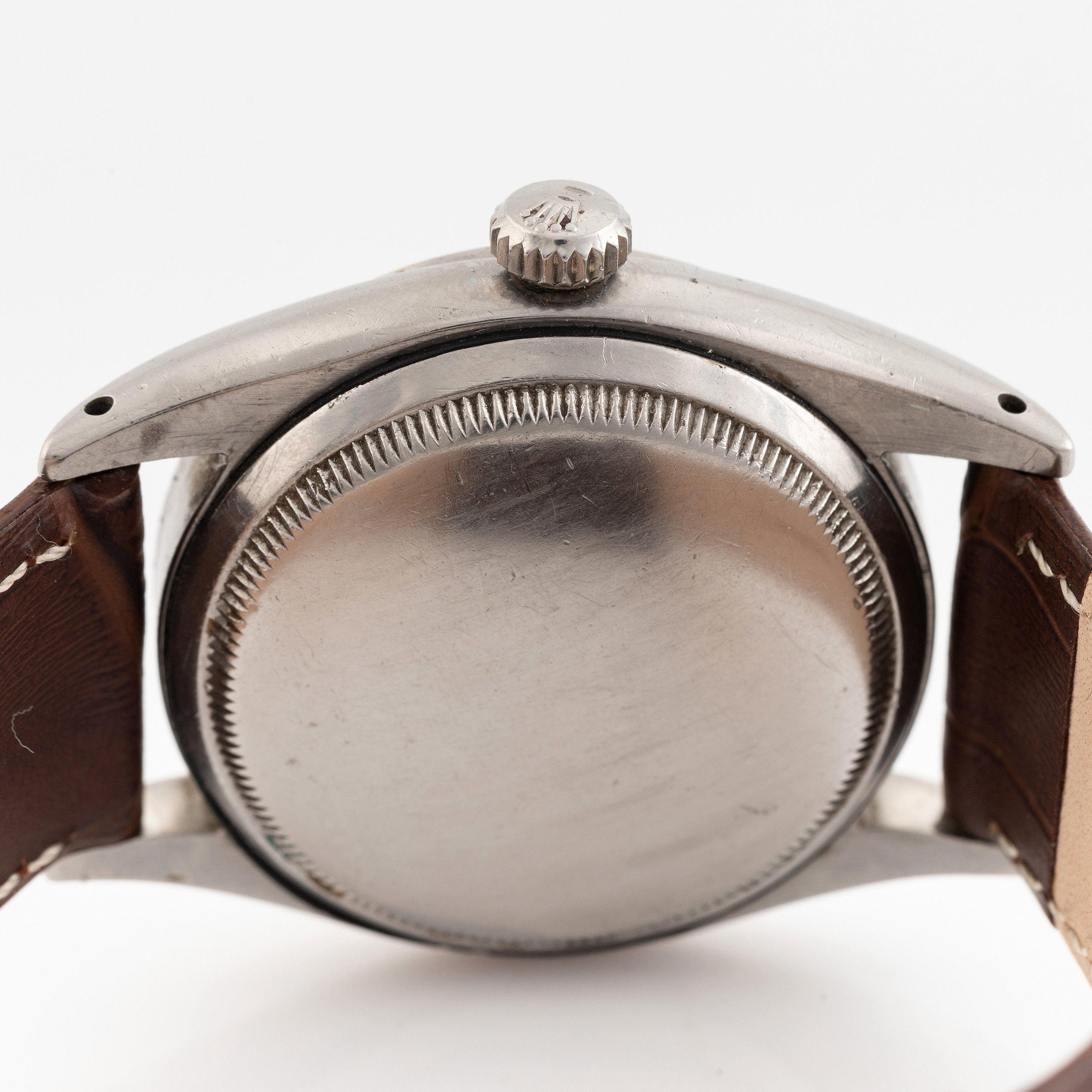 Rolex, "Pre Explorer", "Ovettone", "Honeycomb Dial", ca 1954. - Bukowskis