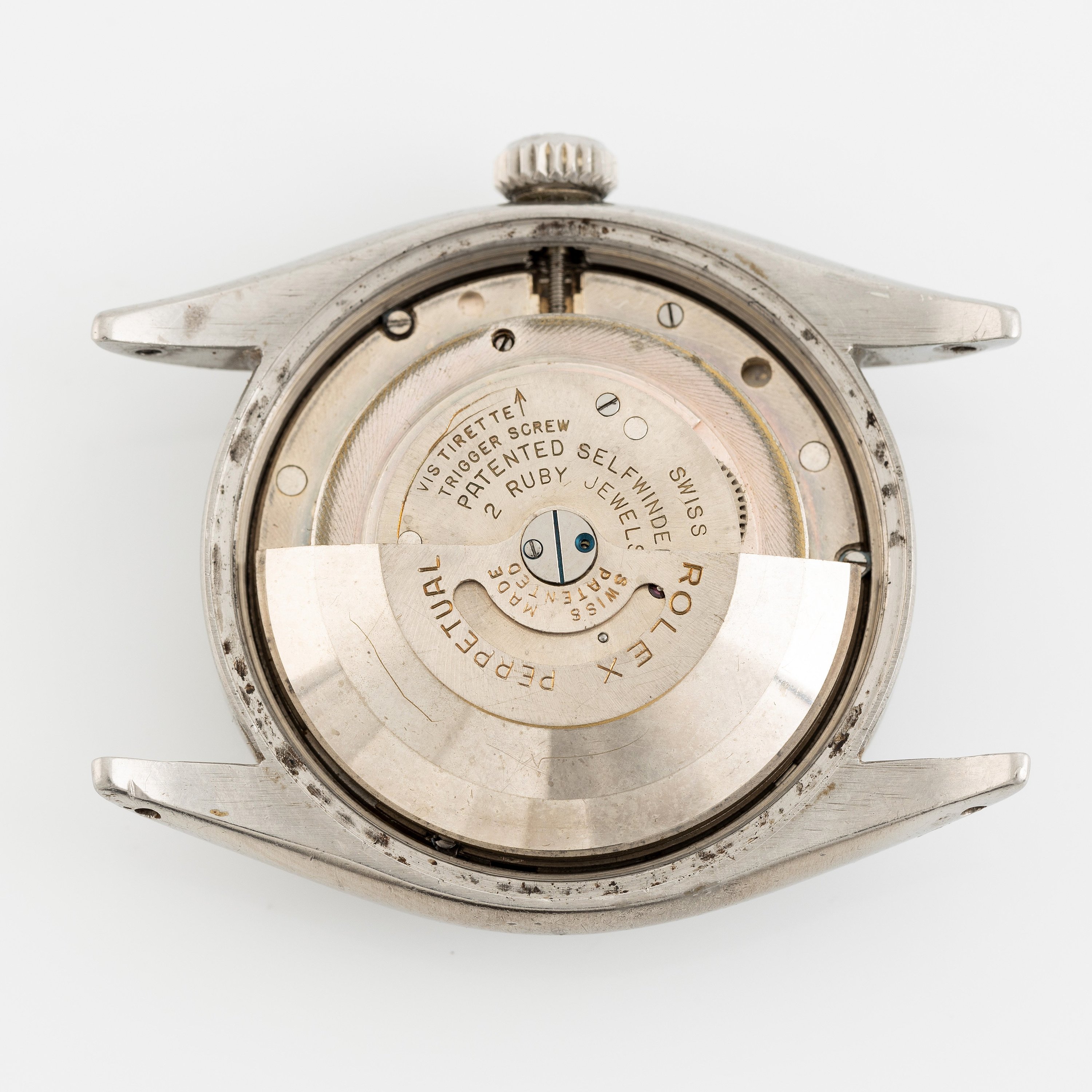 Rolex, "Pre Explorer", "Ovettone", "Honeycomb Dial", ca 1954. - Bukowskis