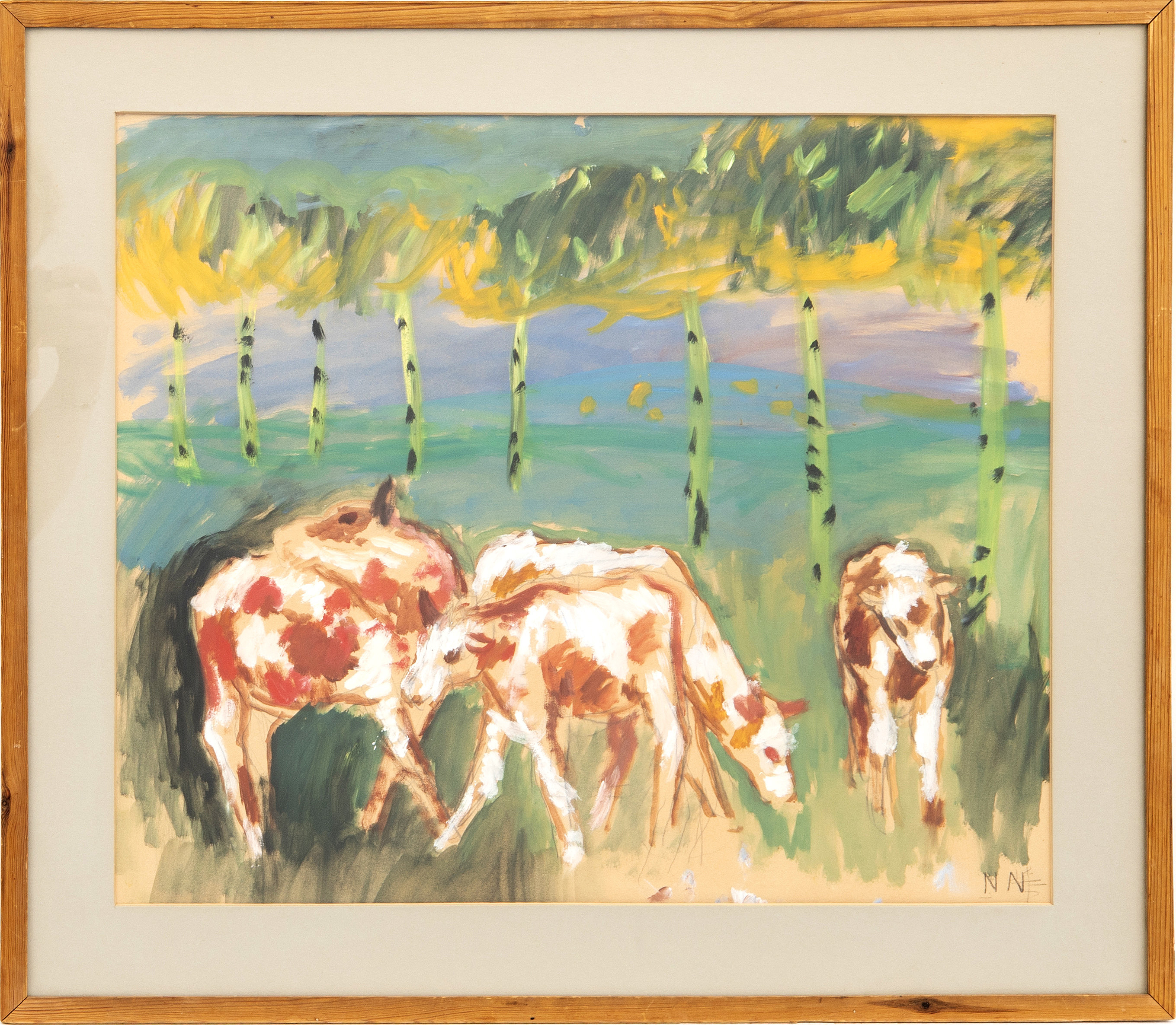 Nils Nilsson, mixed media signed. - Bukowskis