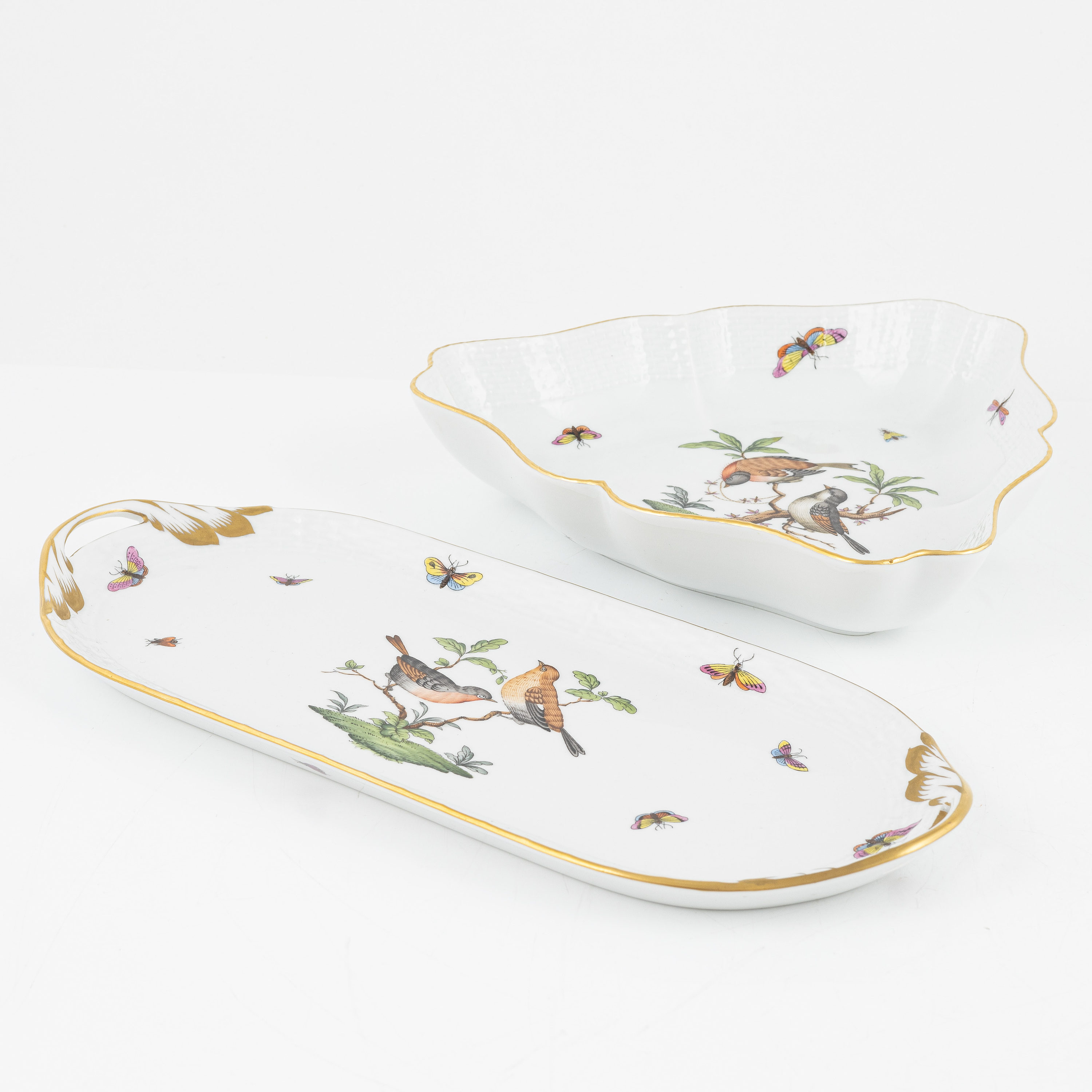 A Herend Porcelaine Service, 'Rothschild Birds/Couple of Birds' (24 ...