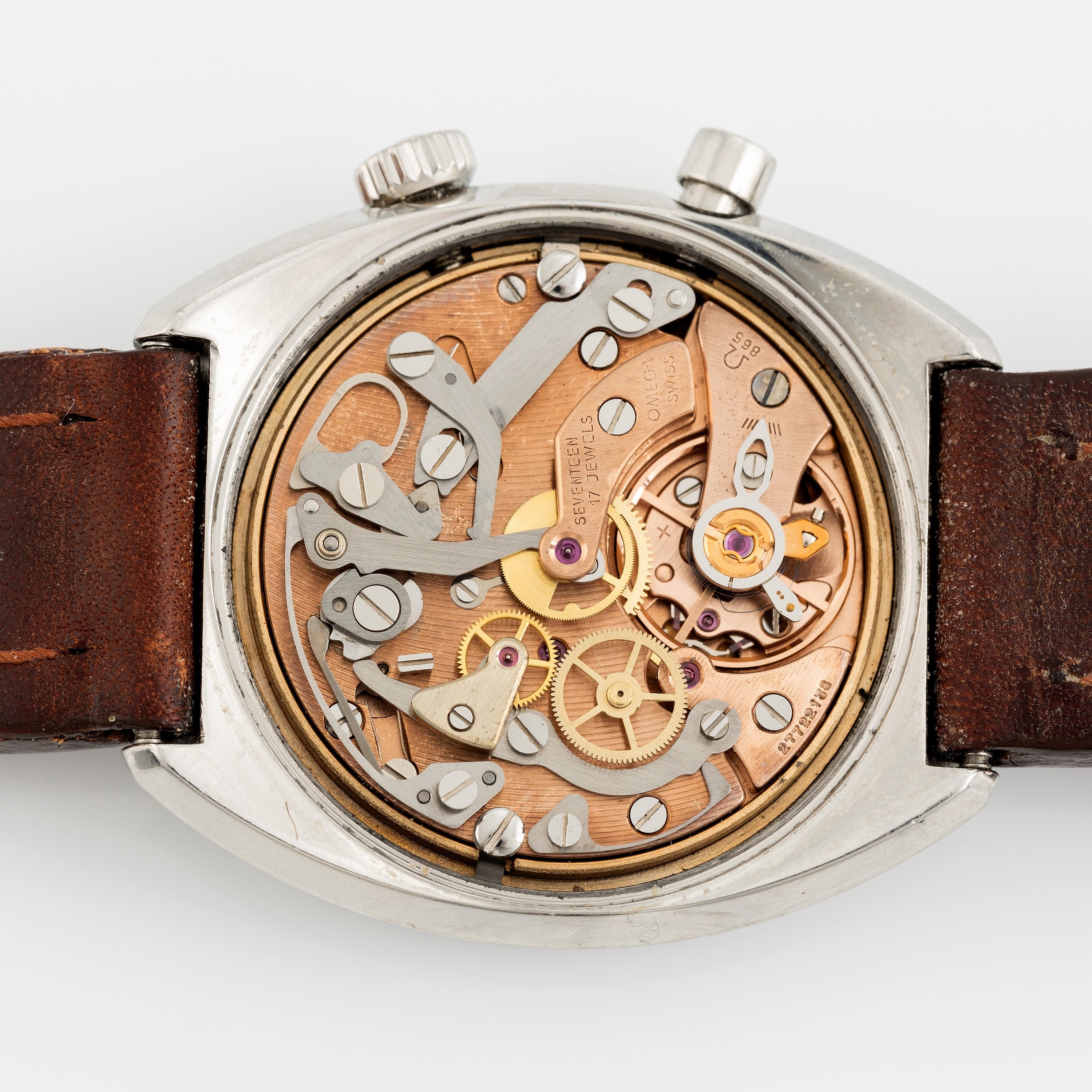 Omega, Genève, Chronostop, "Green Dial", chronograph, ca 1968. - Bukowskis