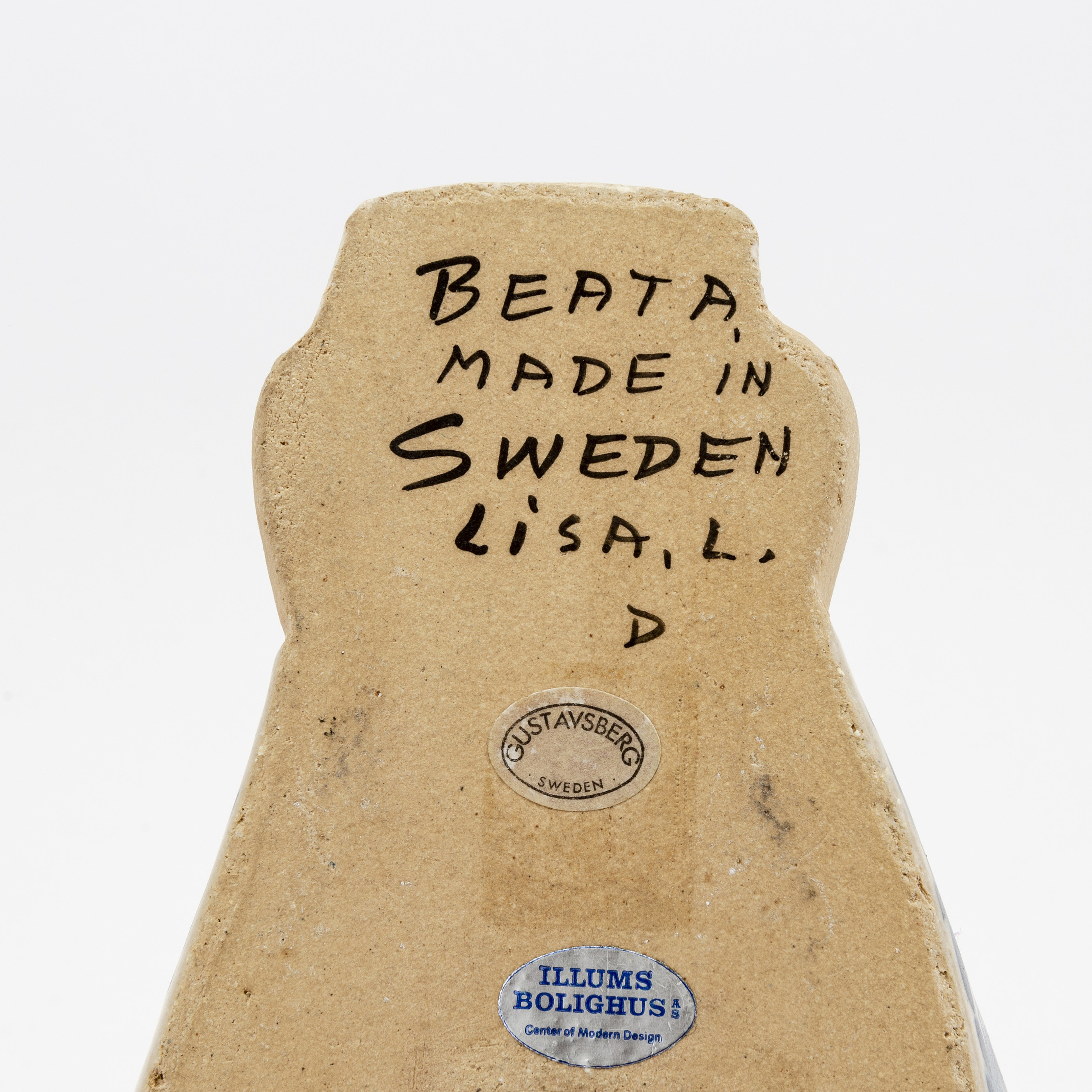 Lisa Larson, figurine, stoneware, "Beata" from the series "ABC girls", Gustavsberg. - Bukowskis