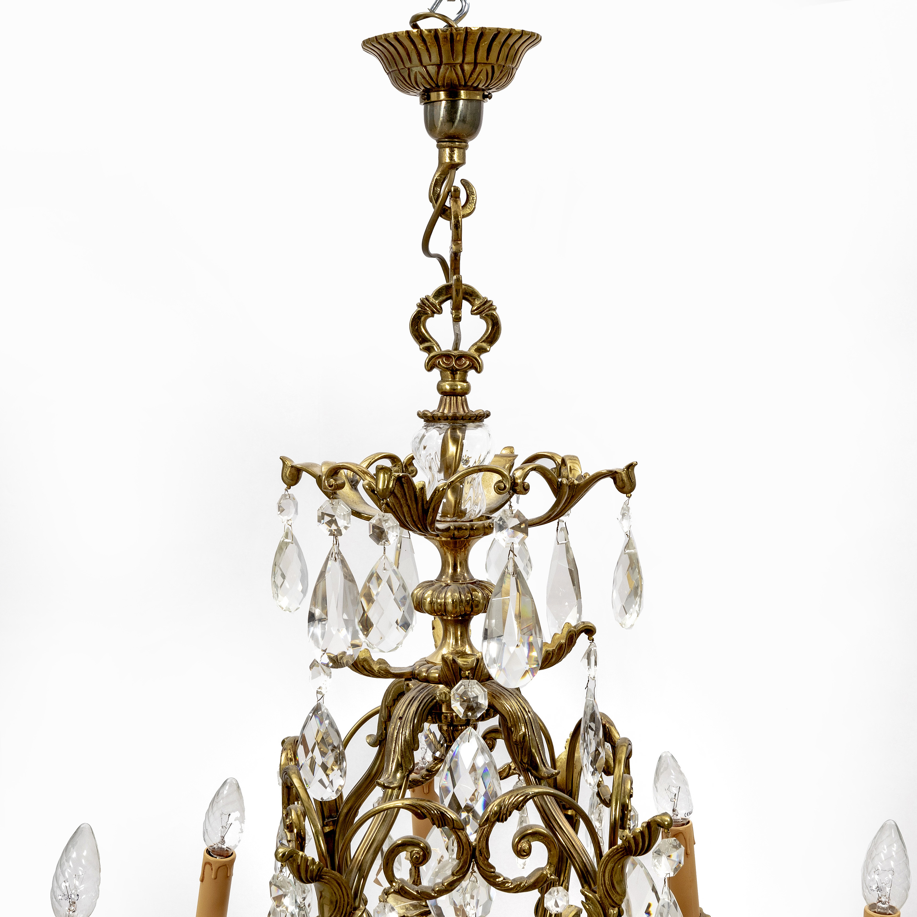 A 20th century Rococo style chandelier. - Bukowskis