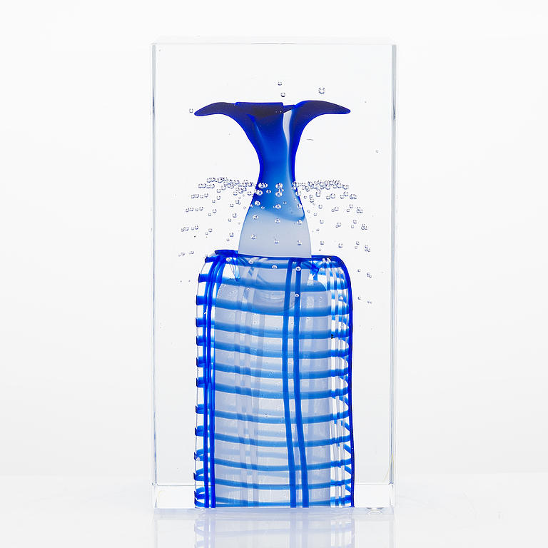 Oiva Toikka, Anniversary glass cube for the 210 years of the Nuutajärvi ...