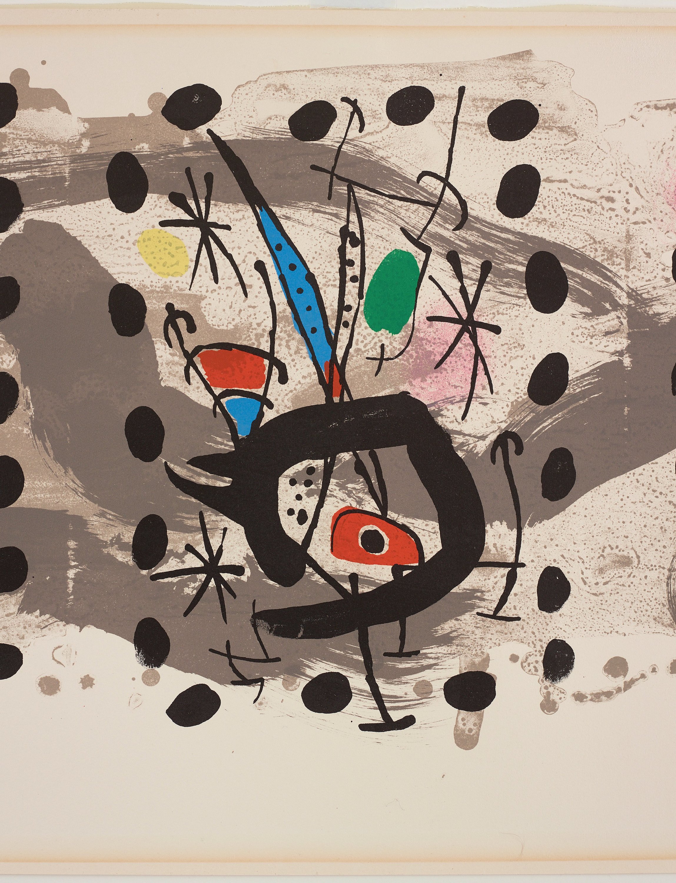 Joan Miró, "Oiseau solaire, oiseau lunaire, étincelles" from "Revue XXe ...