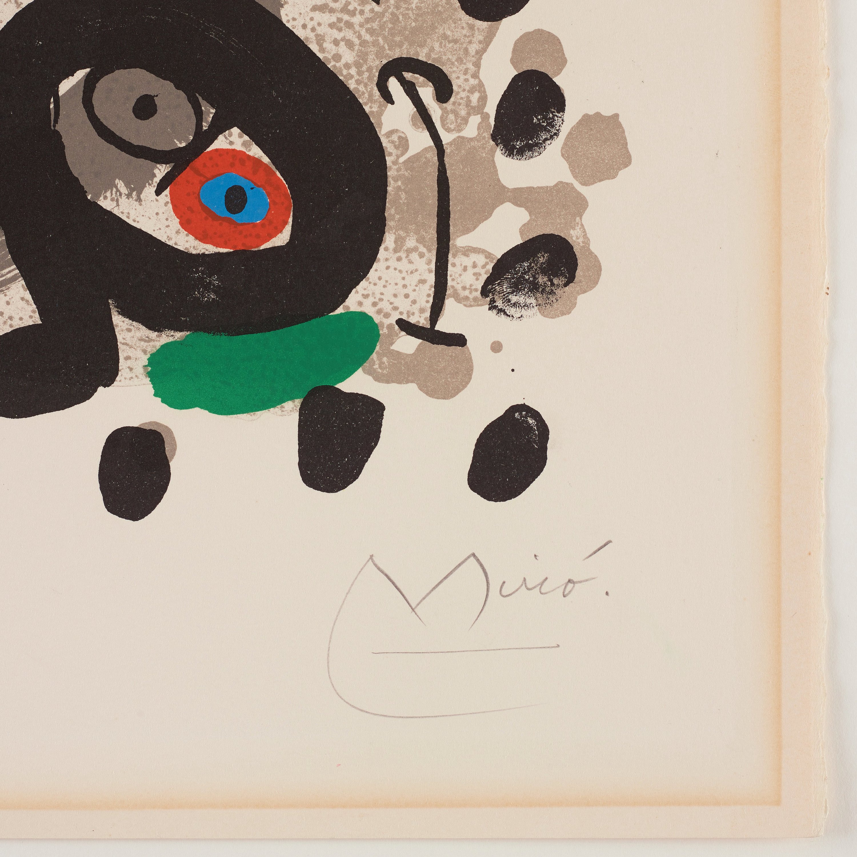 Joan Miró, "Oiseau solaire, oiseau lunaire, étincelles" from "Revue XXe ...