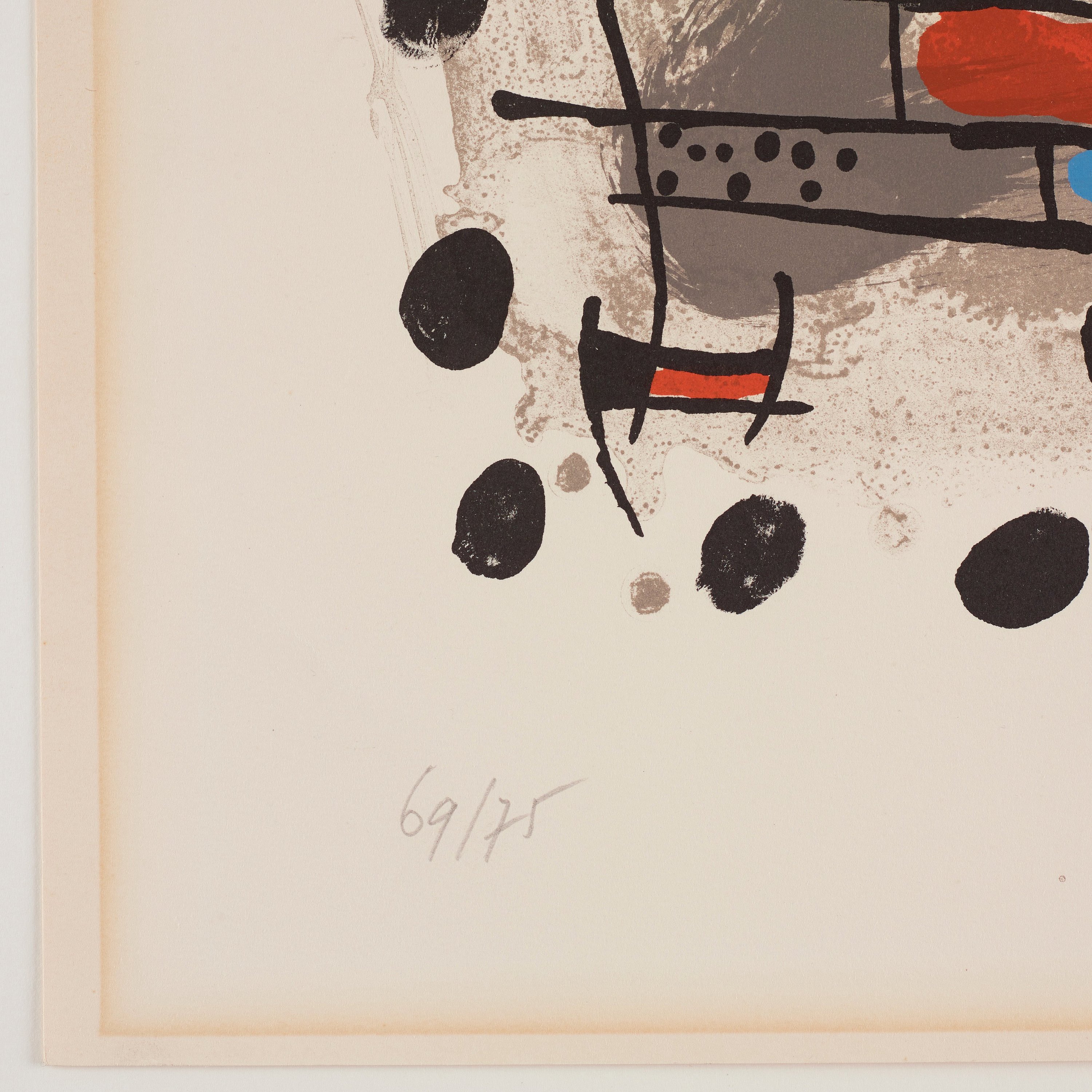 Joan Miró, "Oiseau solaire, oiseau lunaire, étincelles" from "Revue XXe ...