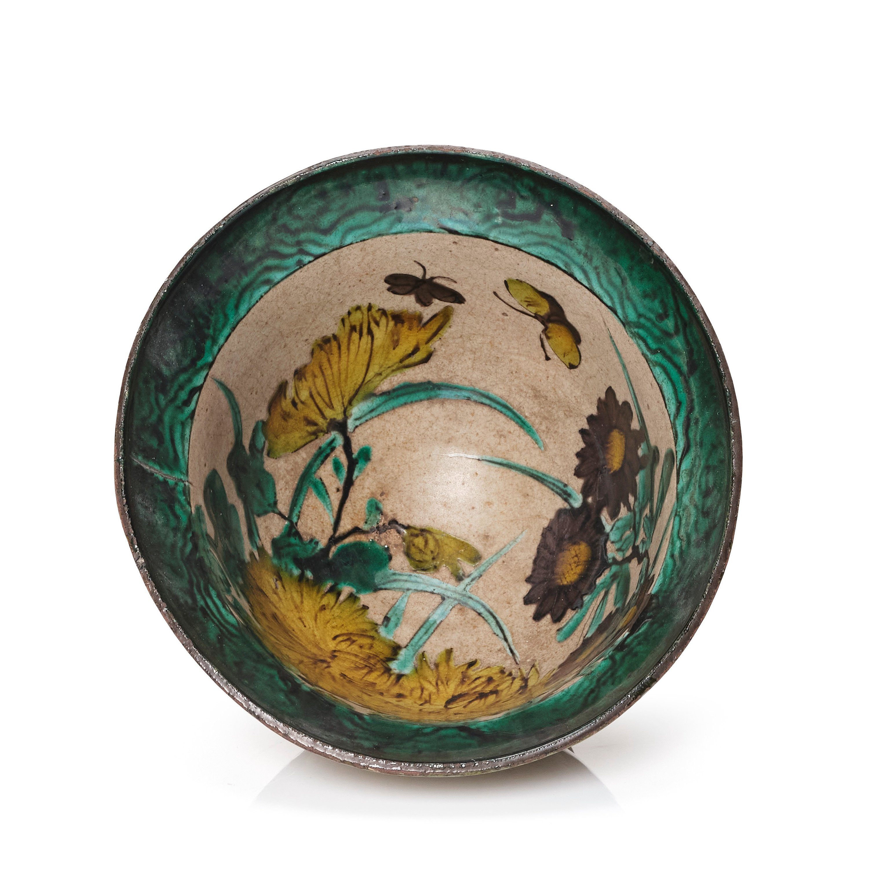 A Japanese kutani bowl, Edo period (1666-1868). - Bukowskis