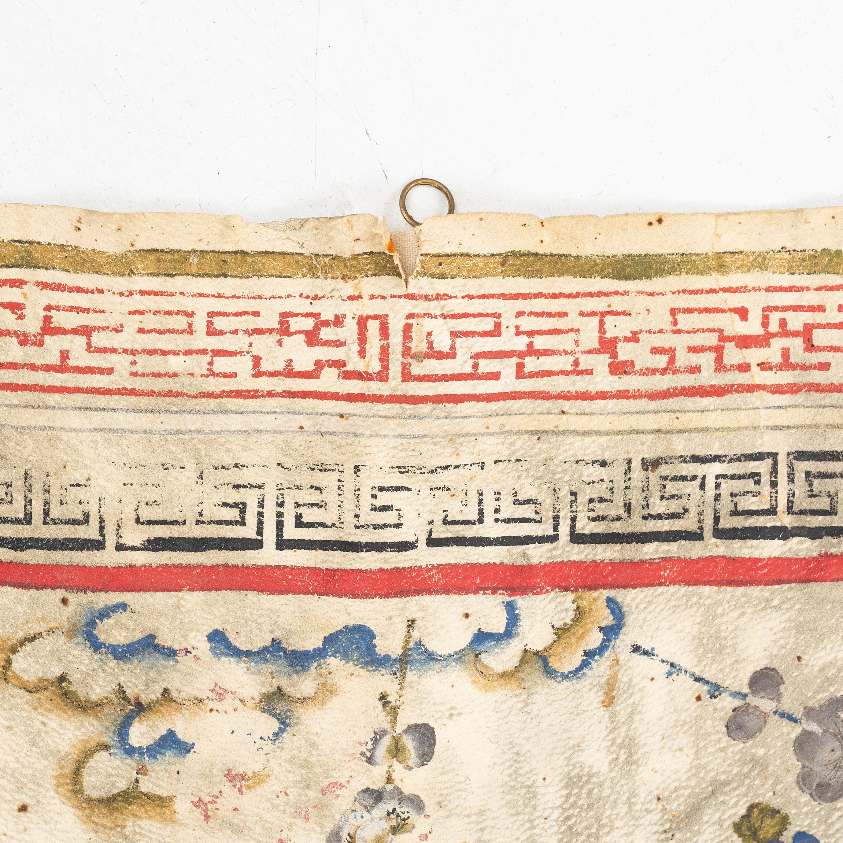 A Chinese painting/tapestry, late Qing dynasty. - Bukowskis