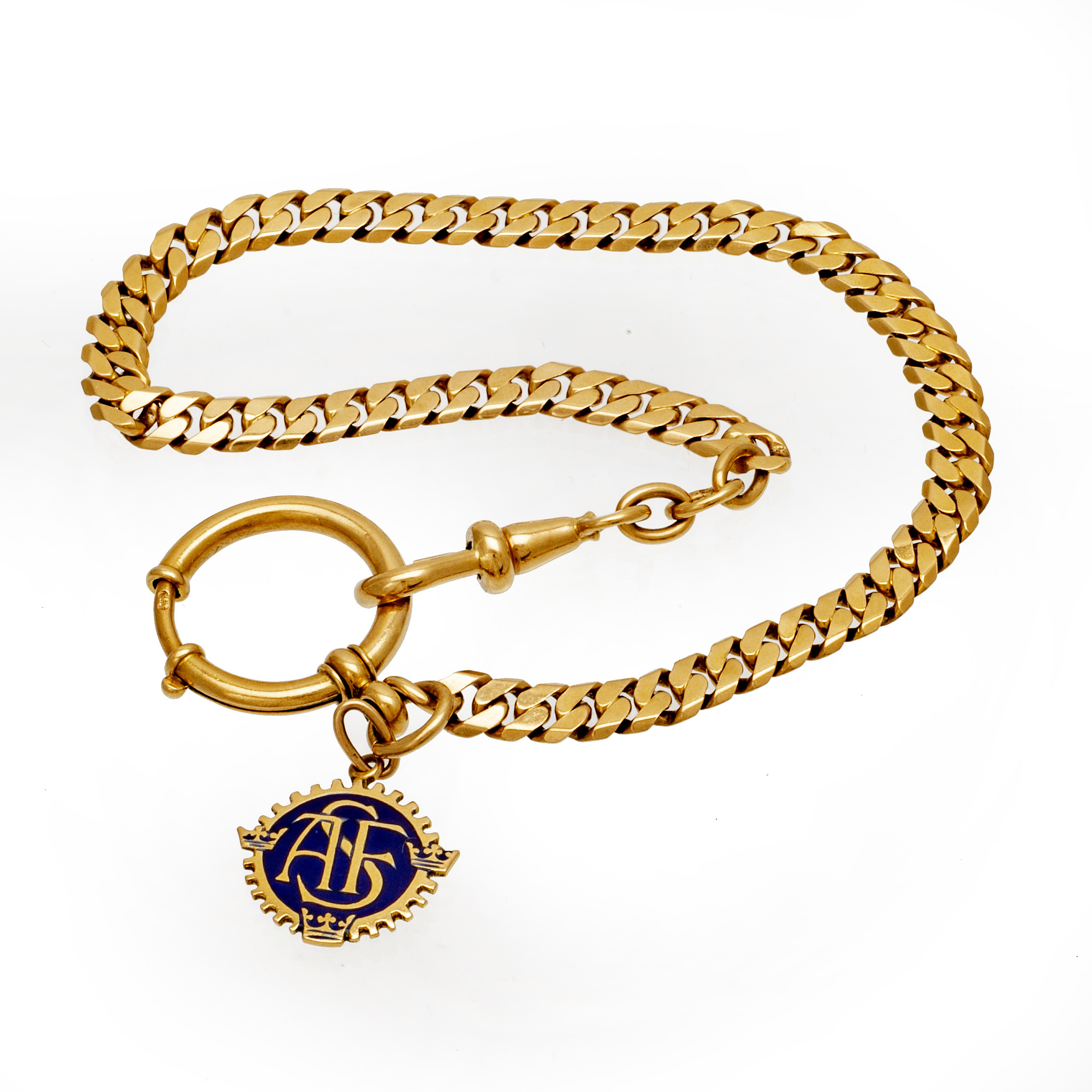 An 18K gold watch chain. - Bukowskis