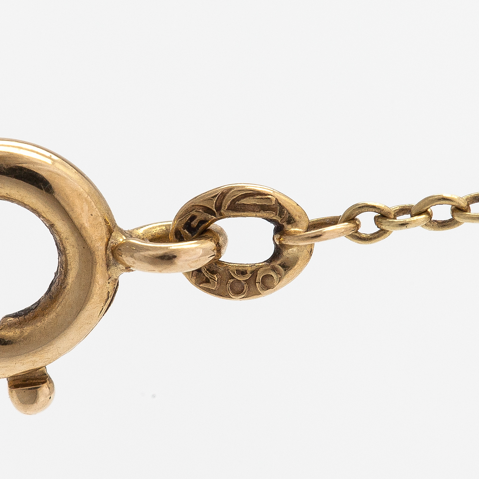 Halsband, 18K och 14K guld, gammal- och rosenslipade diamanter och turmalin. Kultateollisuus ...