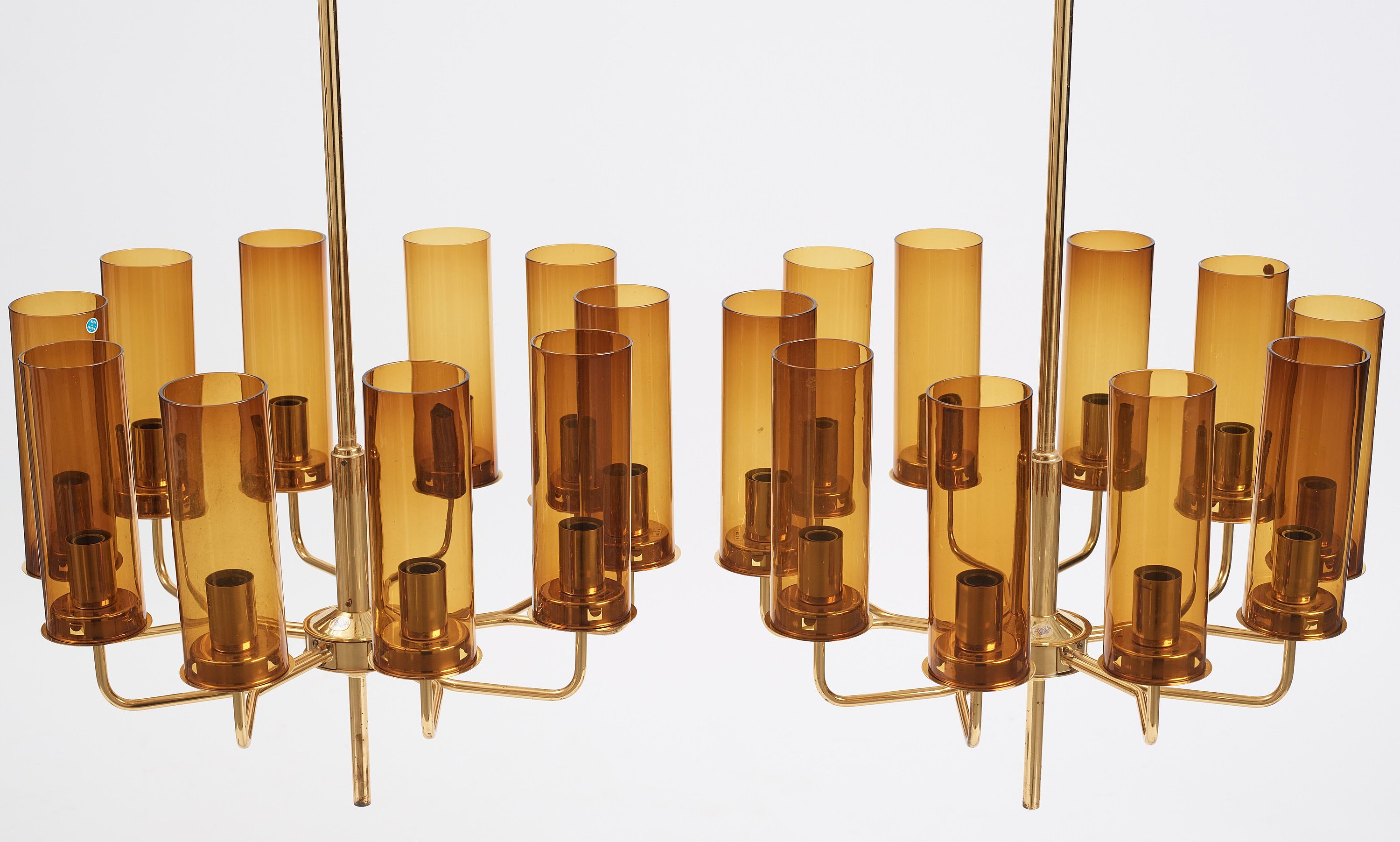 Hans-Agne Jakobsson, a pair of, "Sonata" chandeliers, model T-434/10, Hans Agne Jakobsson AB ...