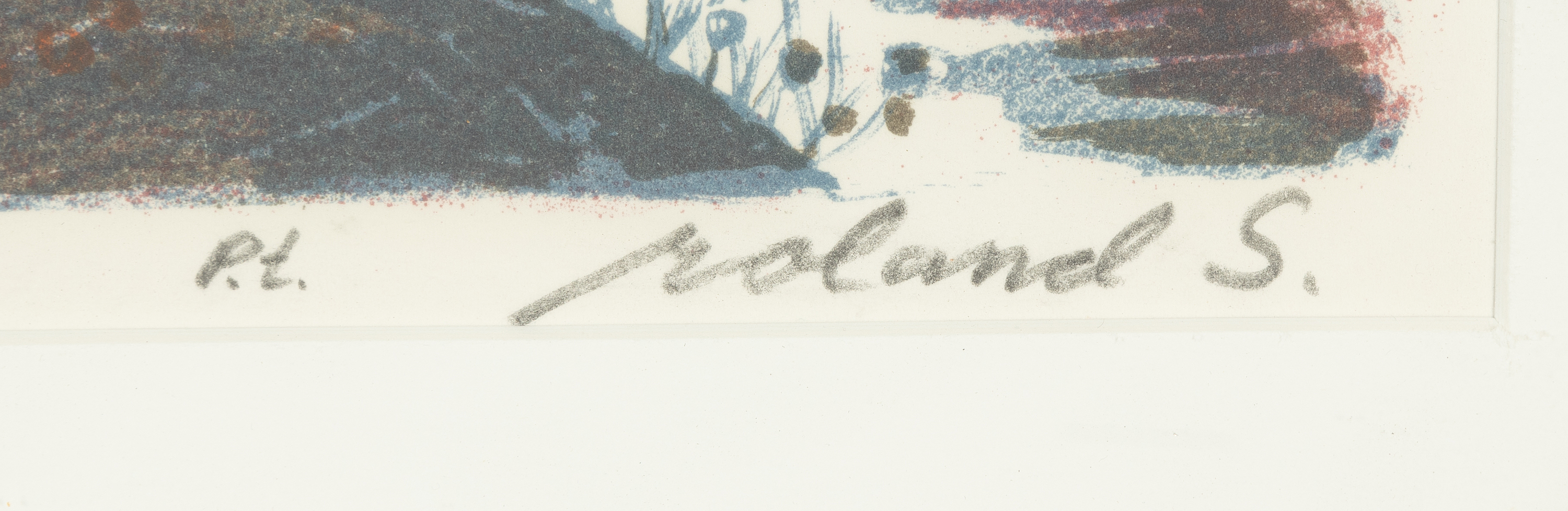 Roland Svensson, lithograph in colours, signed, P.T. - Bukowskis