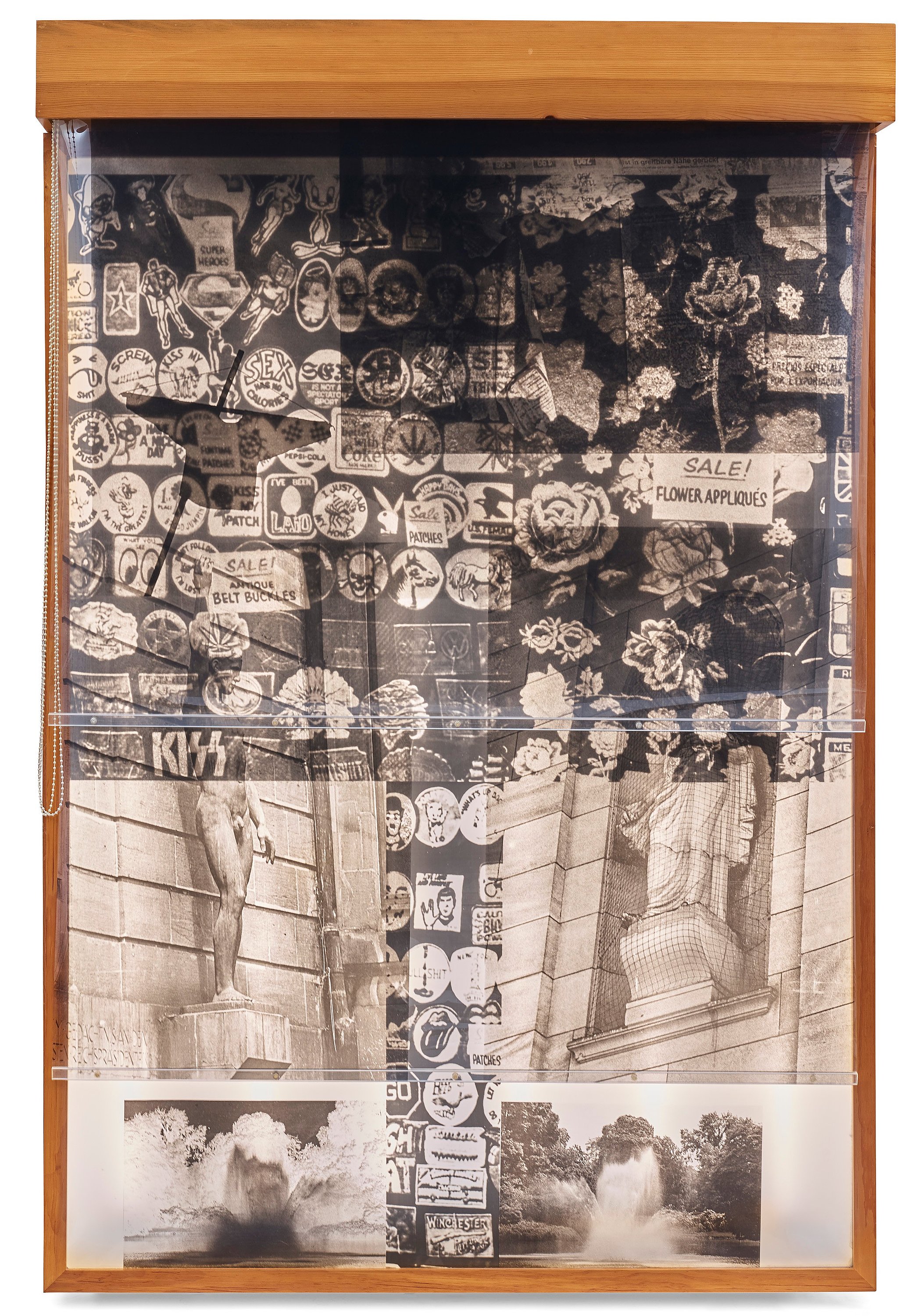Robert Rauschenberg, Robert Rauschenberg, "Sling-Shots lit #6, Black ...