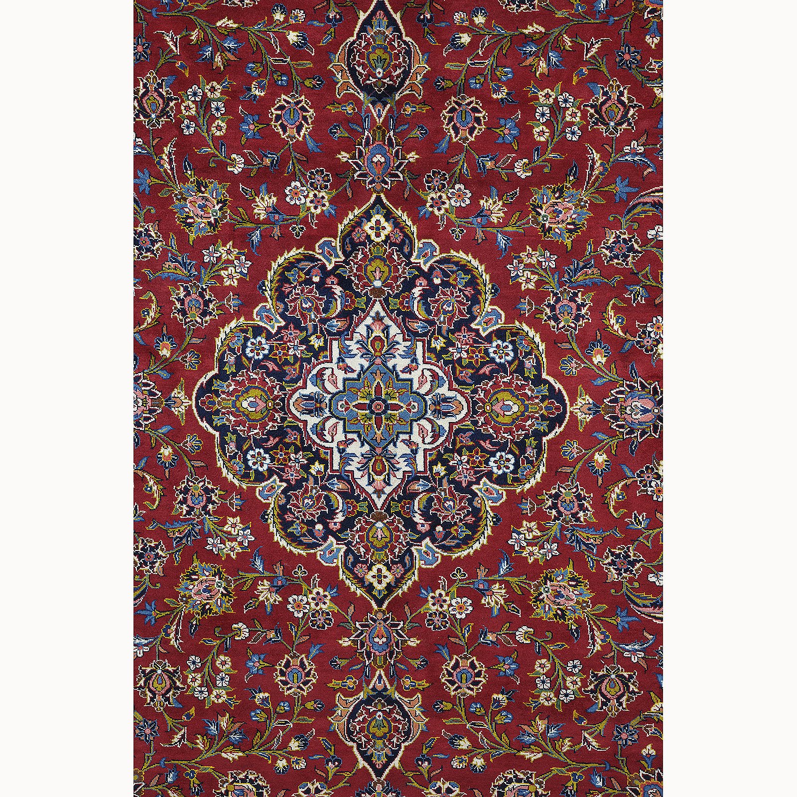 A signed Kashan carpet, 418 x 297 cm. - Bukowskis