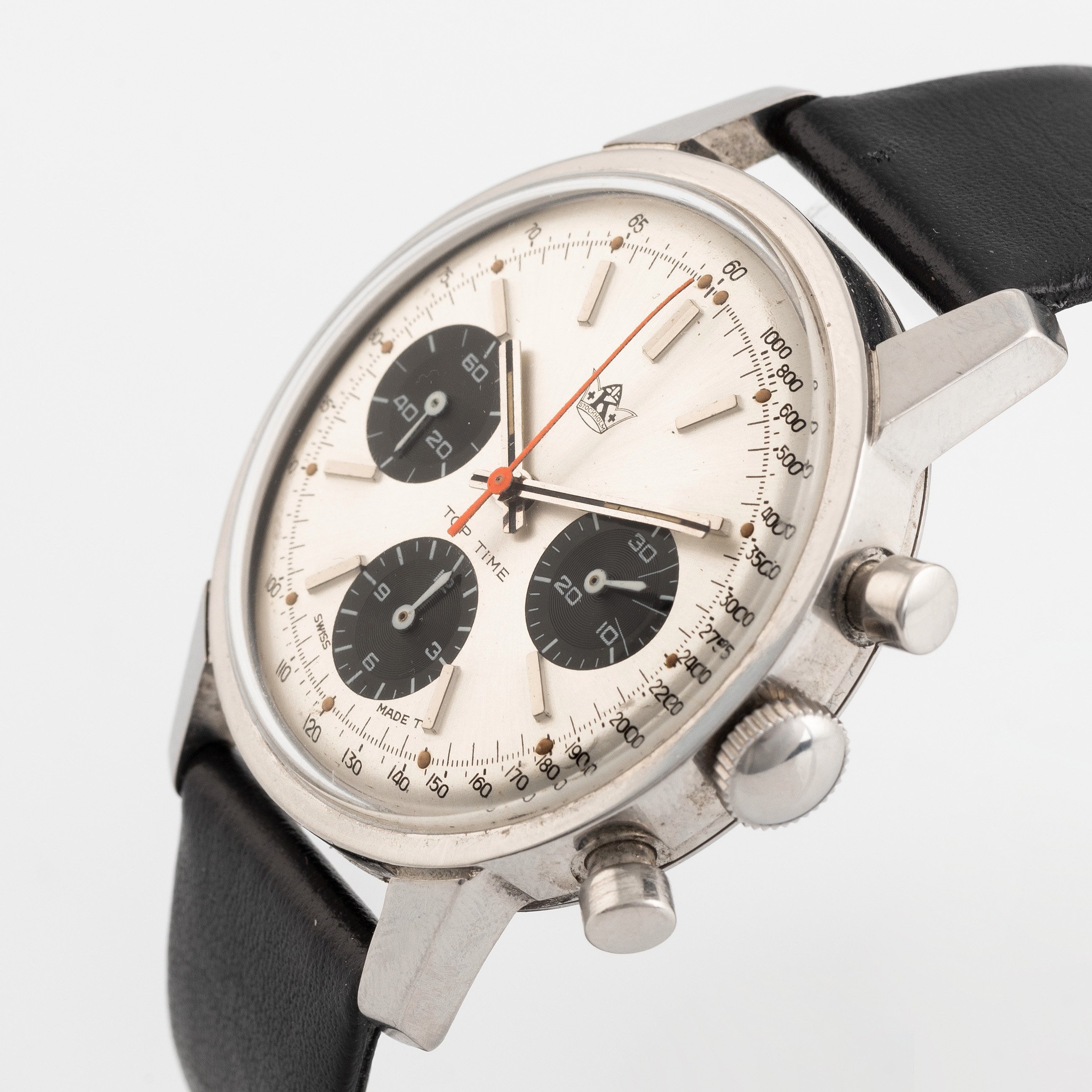 Breitling, Top Time, "Kronometer Stockholm", kronograf, ca 1970 ...