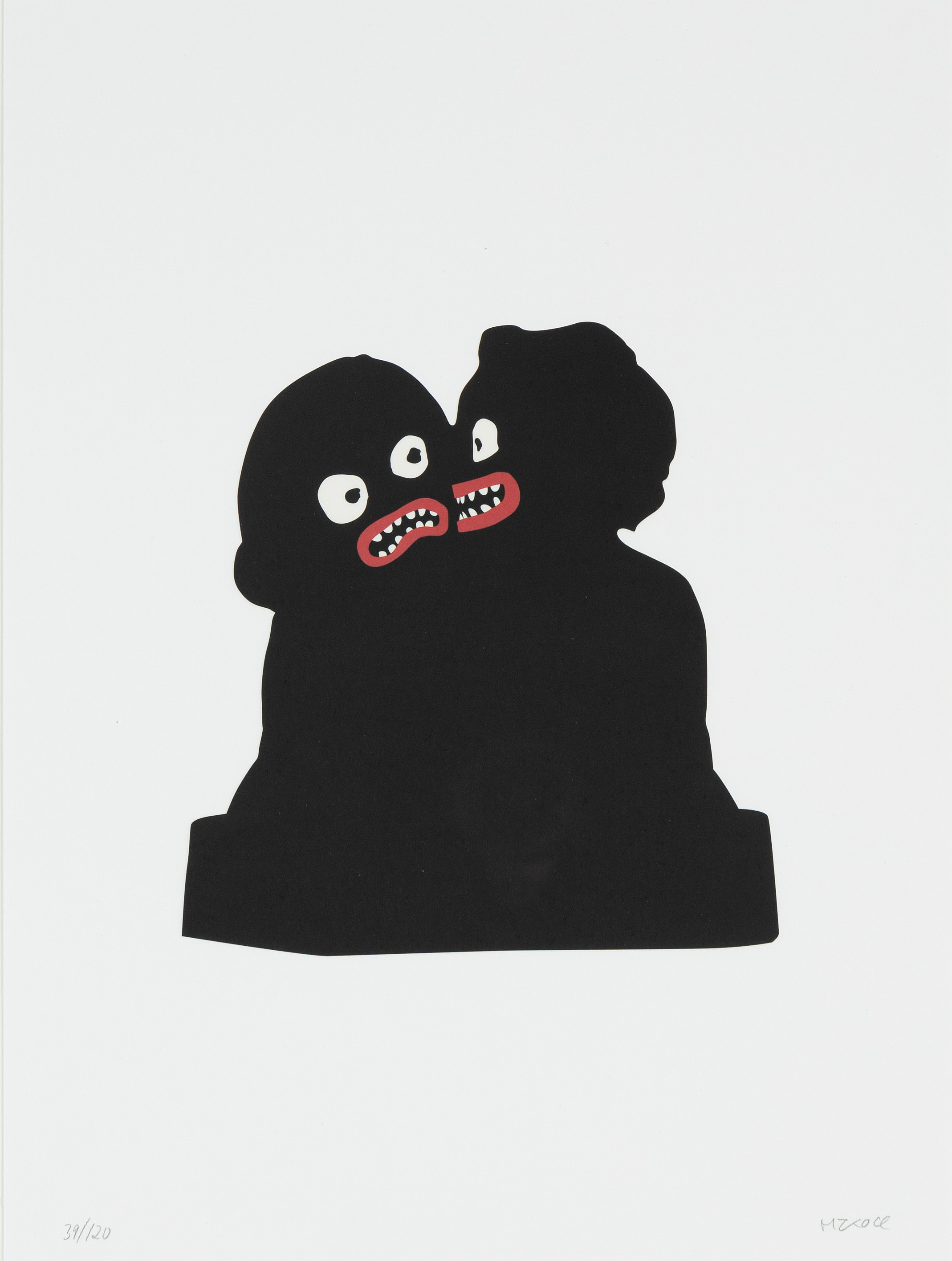 Makode Linde, färglitografi med UV-lack, signerad och numrerad 39/120 ...