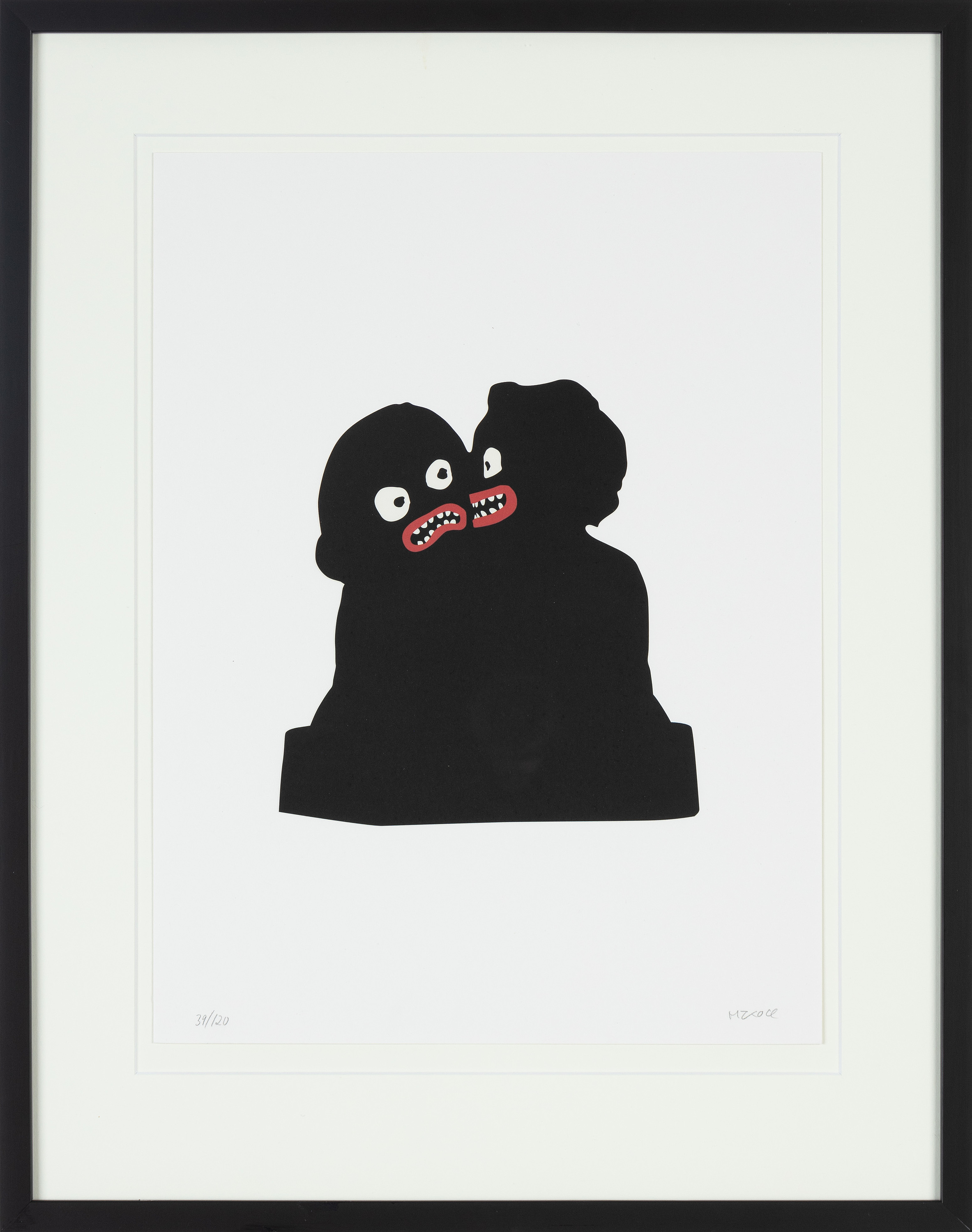 Makode Linde, färglitografi med UV-lack, signerad och numrerad 39/120 ...