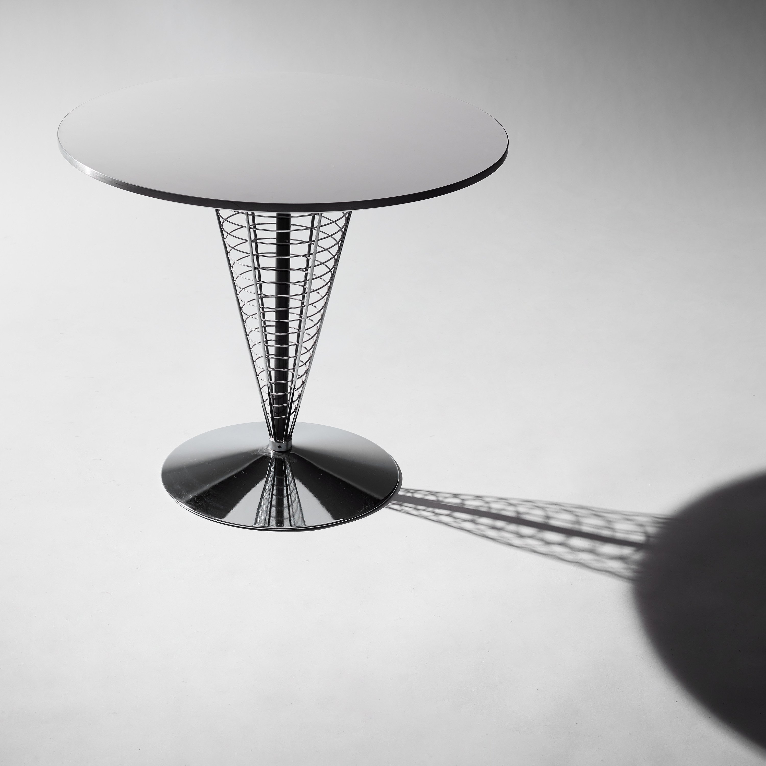 Verner Panton, a "Wire Cone Table", Fritz Hansen, Denmark, 1988 ...