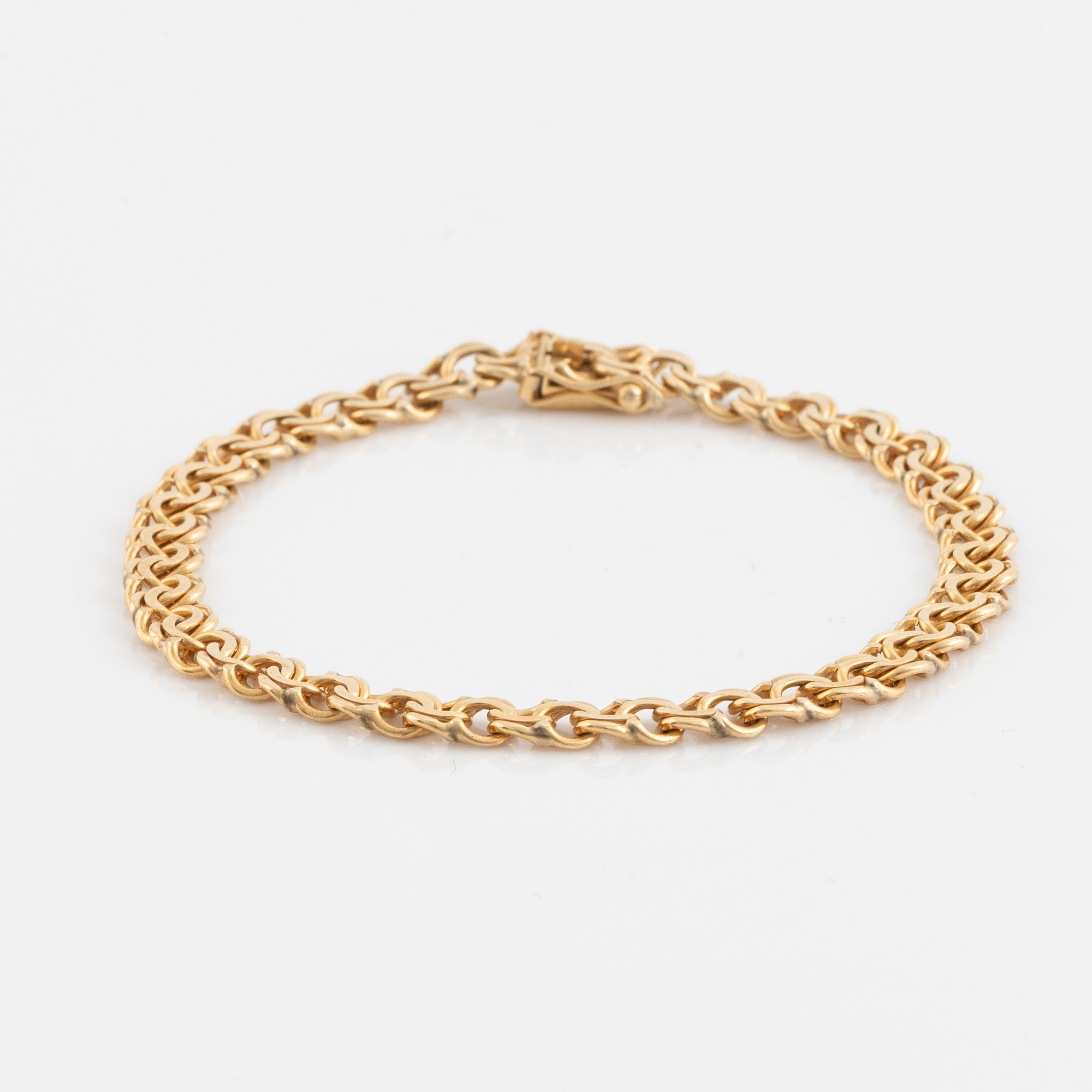 Armband, 14K guld, bismarcklänk. - Bukowskis
