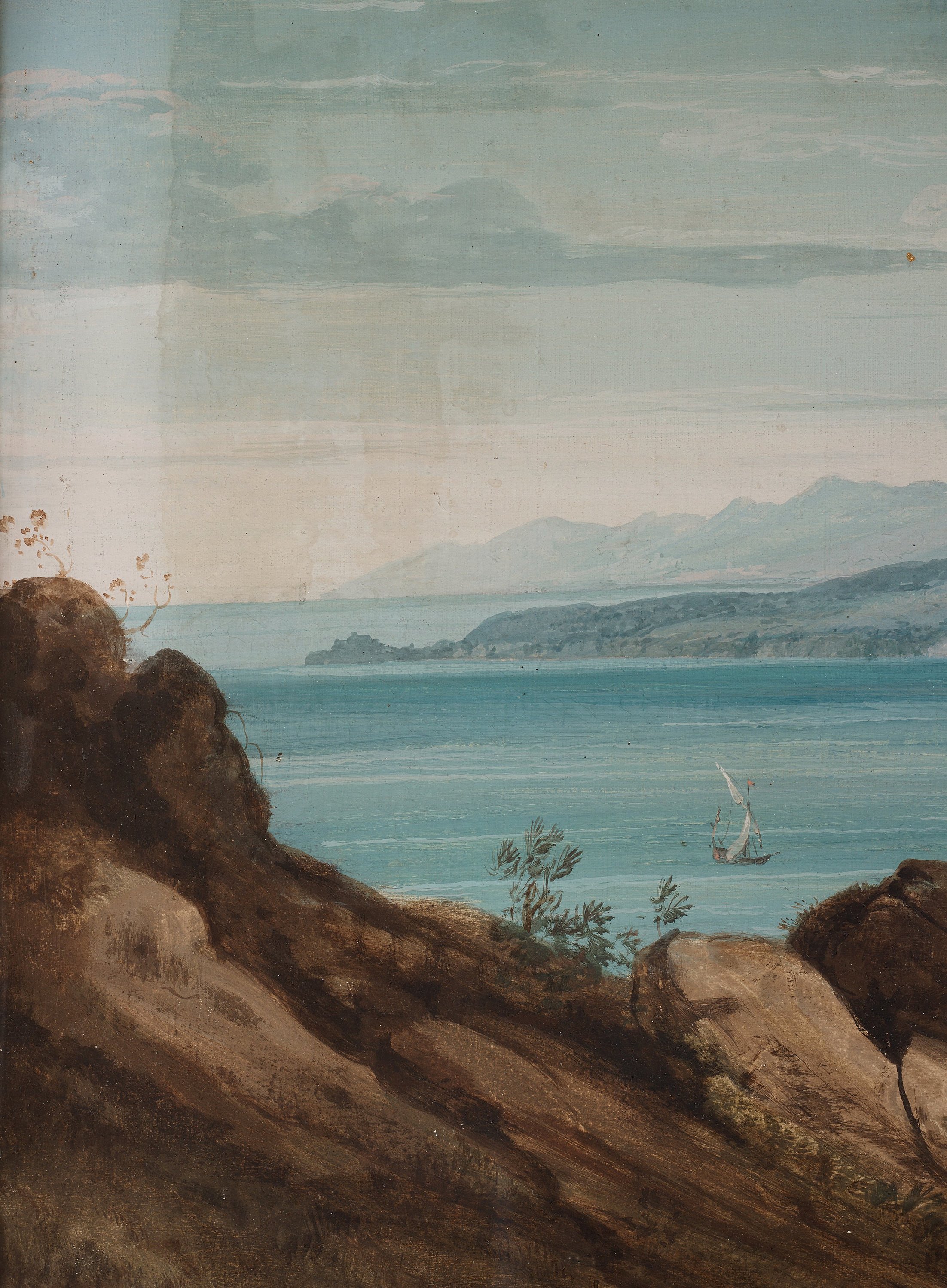 Didier Nicolas Boguet, Extensive costal landskap with castle. - Bukowskis