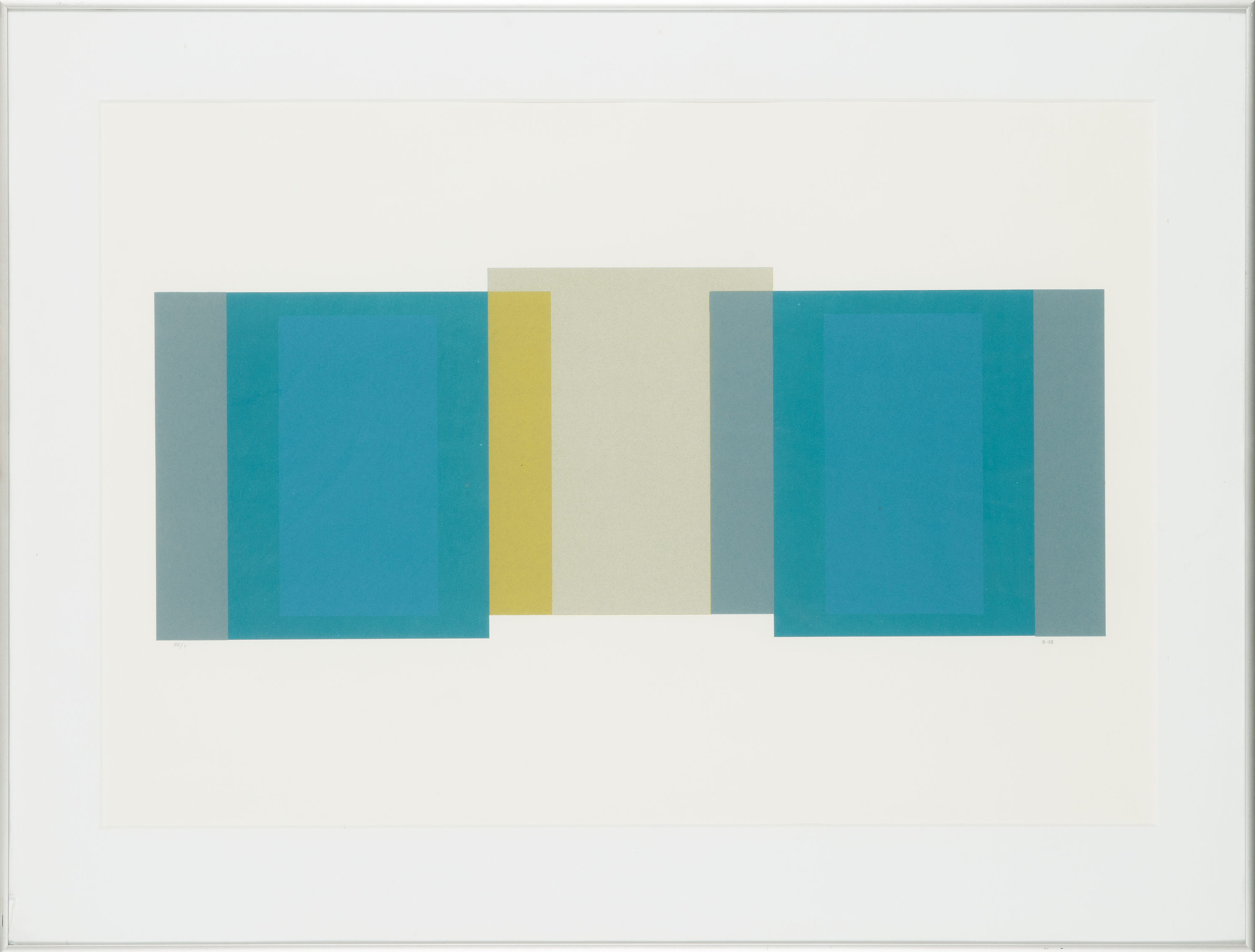 Carolus Enckell, silk screen, signed and dated -88, marked HC/1 ...
