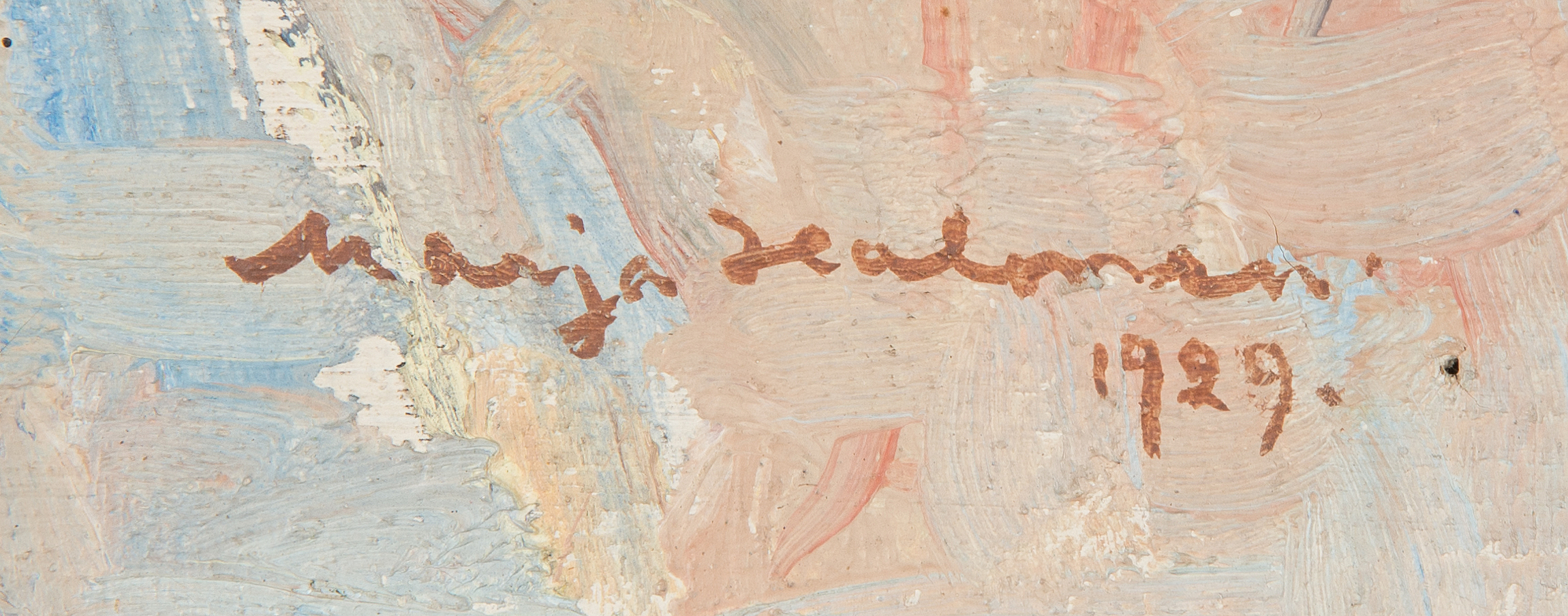 Marja Halonen, oil on canvas, signed and dated 1929. - Bukowskis