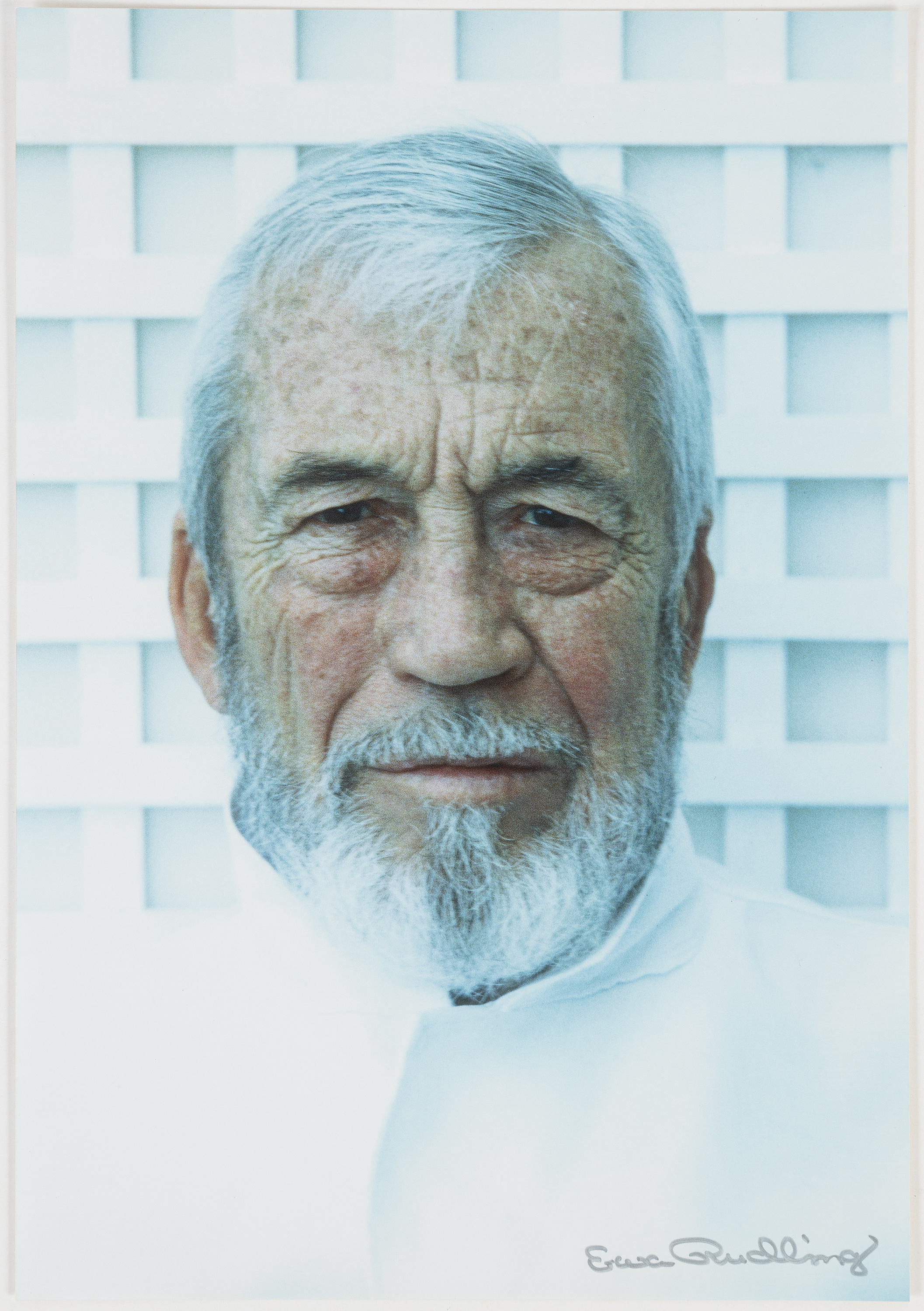 Ewa Rudling, fotografi, C-print, föreställande John Huston, signerat ...