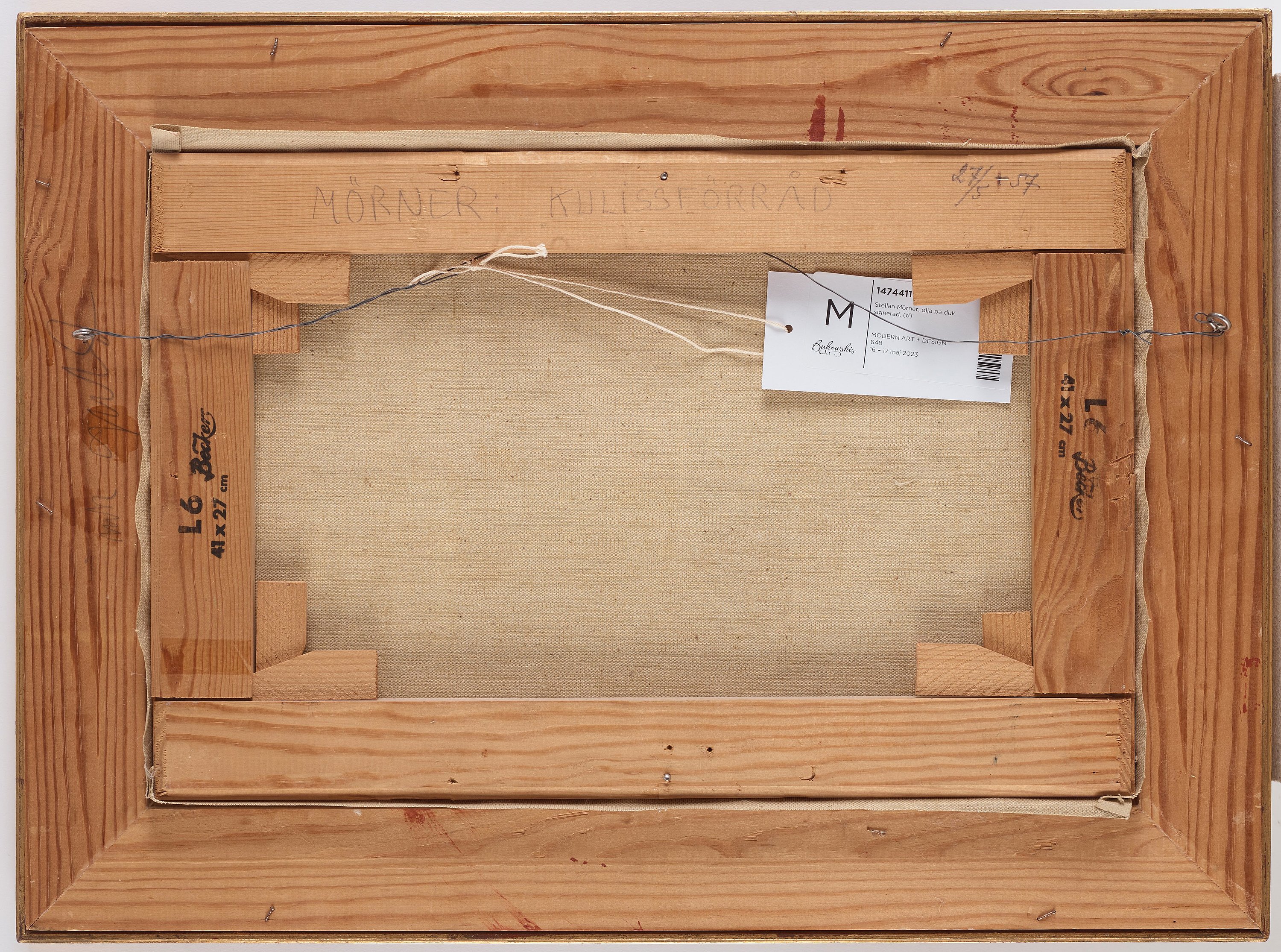 Stellan Mörner, "Kulissförråd". - Bukowskis