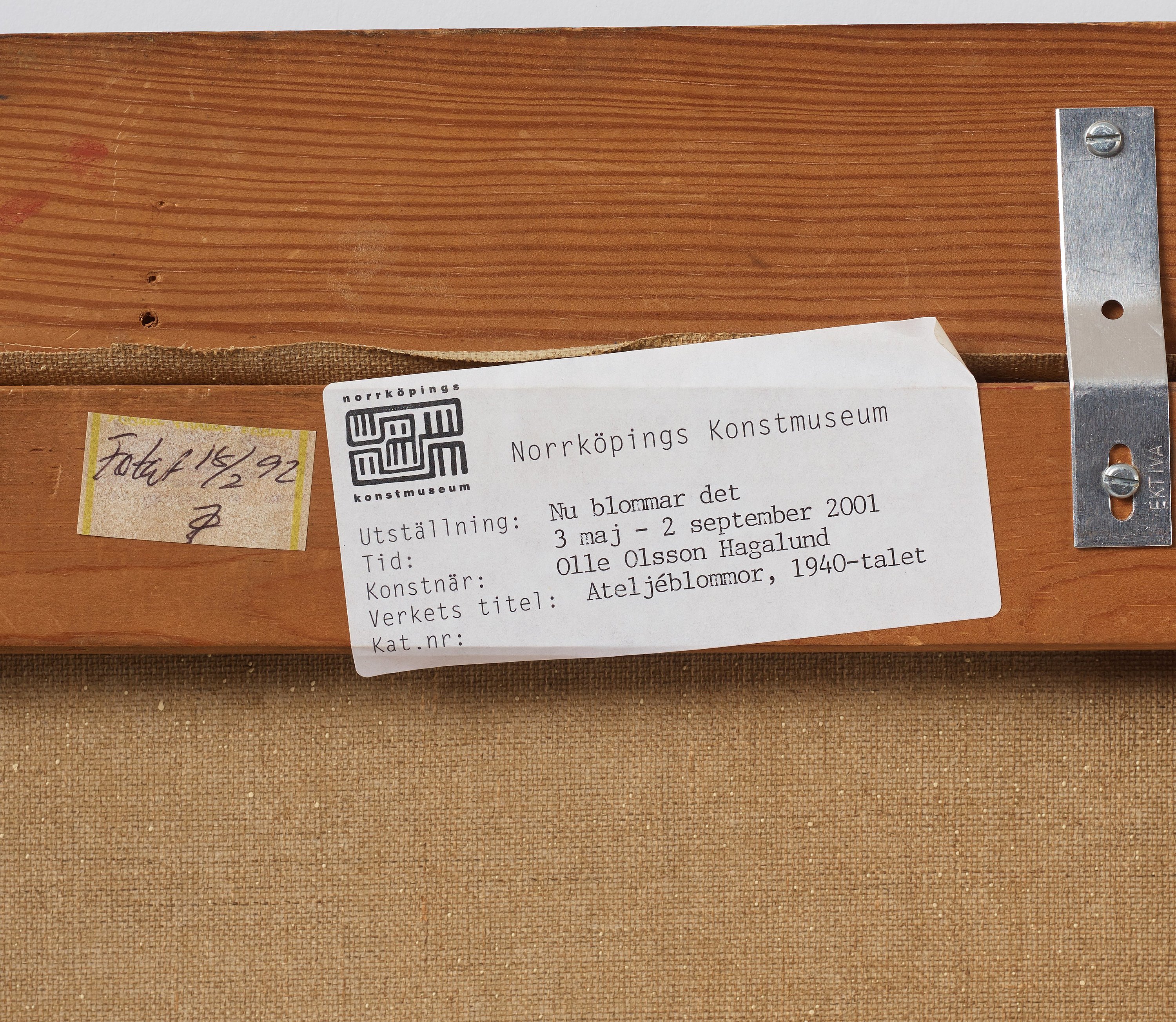 Olle Olsson-Hagalund, "Ateljéblommor". - Bukowskis