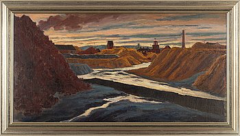 Gustav Alexandersson, oil on paper-panel, signed. - Bukowskis