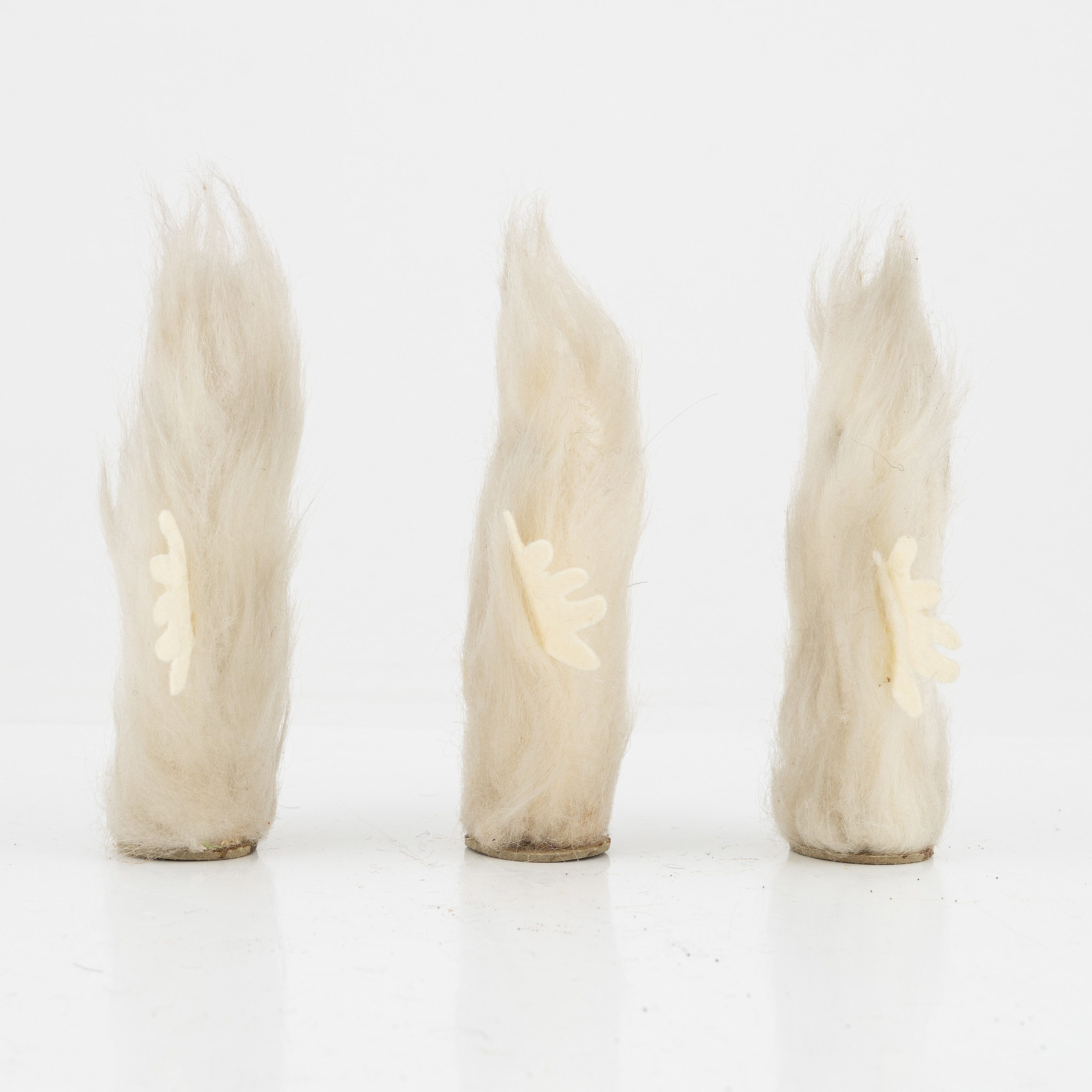 Atelier Fauni, Muminfigurer, 3 st, "Hattifnattar", Finland, 1950/60-tal ...