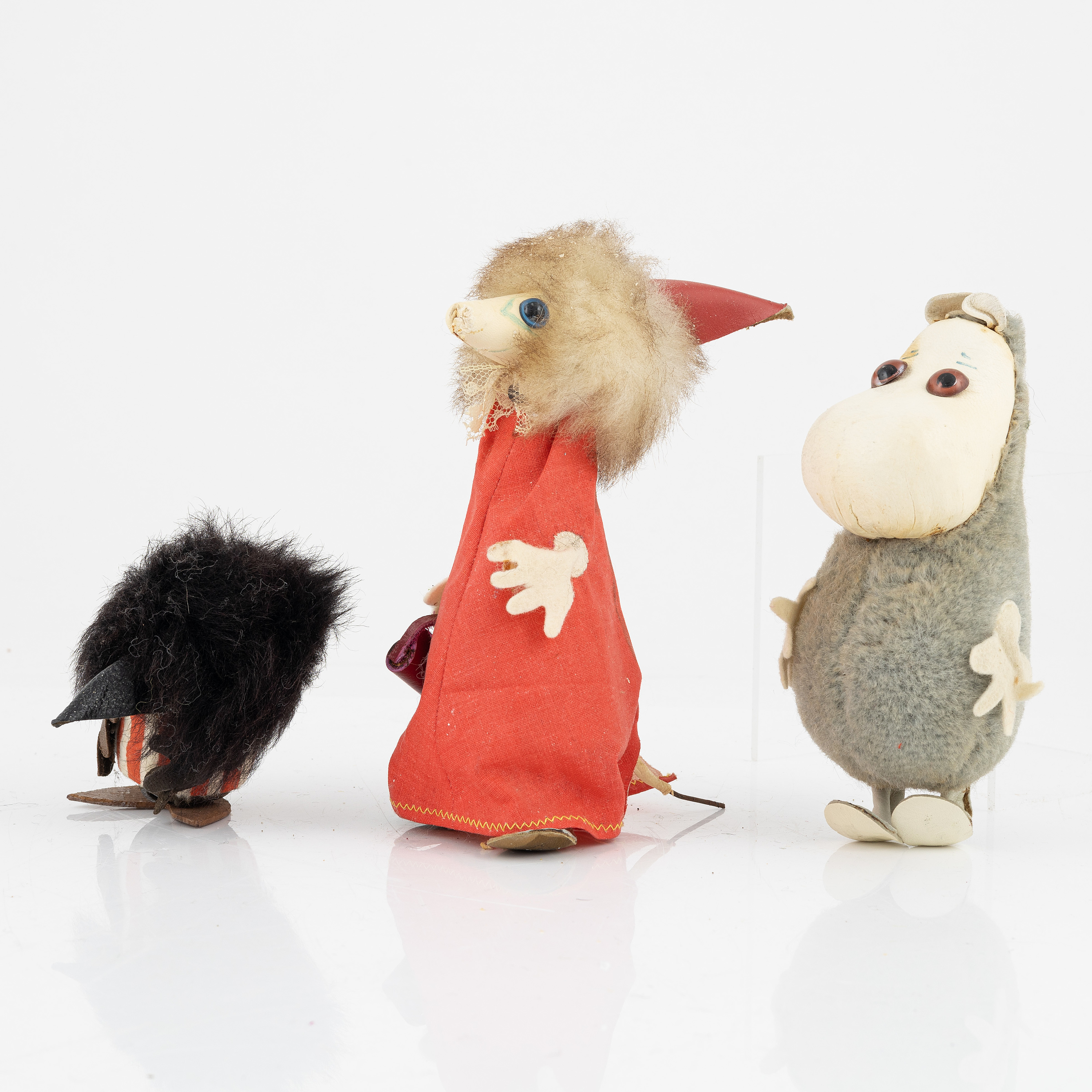 Atelier Fauni, muminfigurer, 3 st, "Fillifjonkan", "Mumintrollet ...