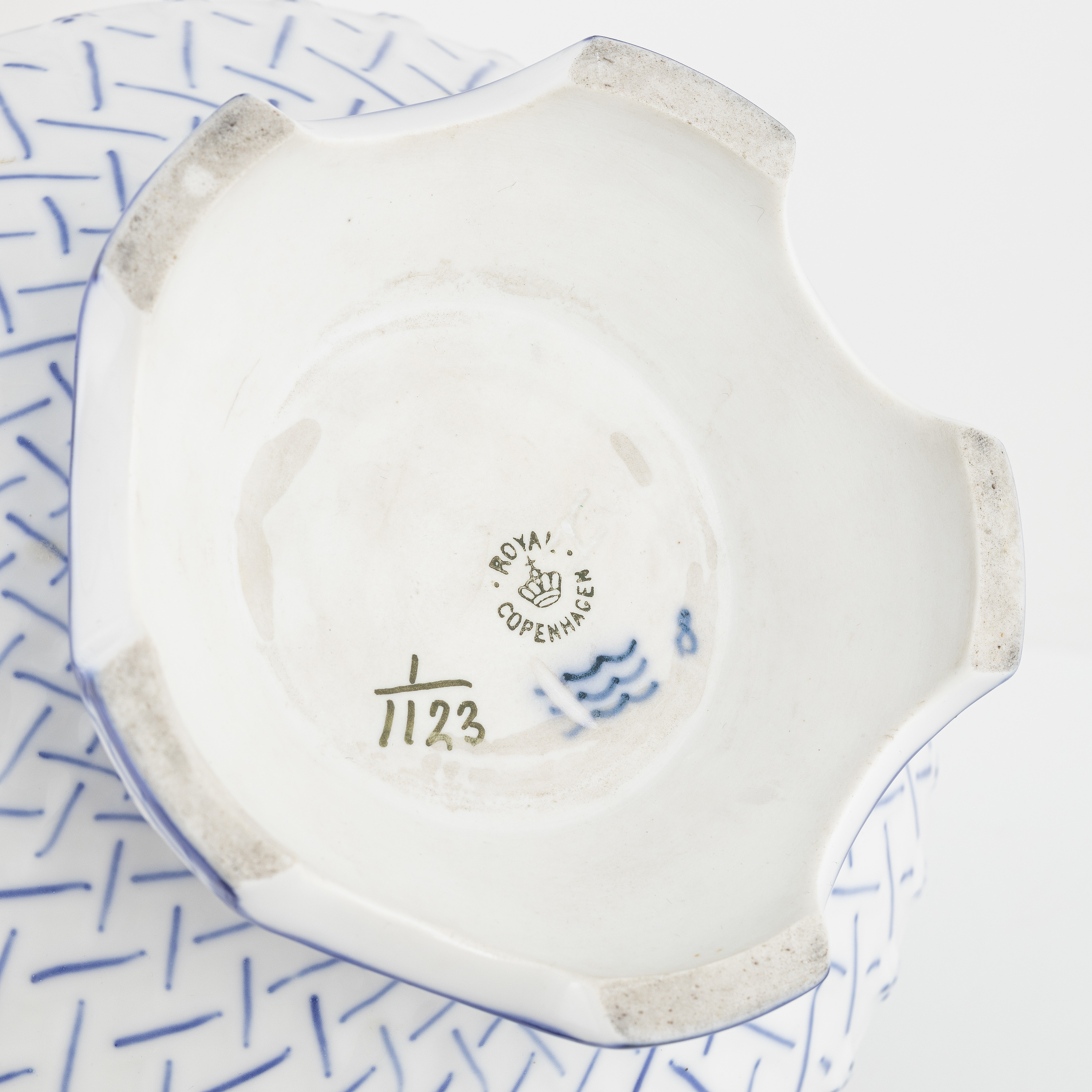 A 'Musselmalet' porcelain vase, Royal Copenhagen, Denmark, 1889-1922 ...