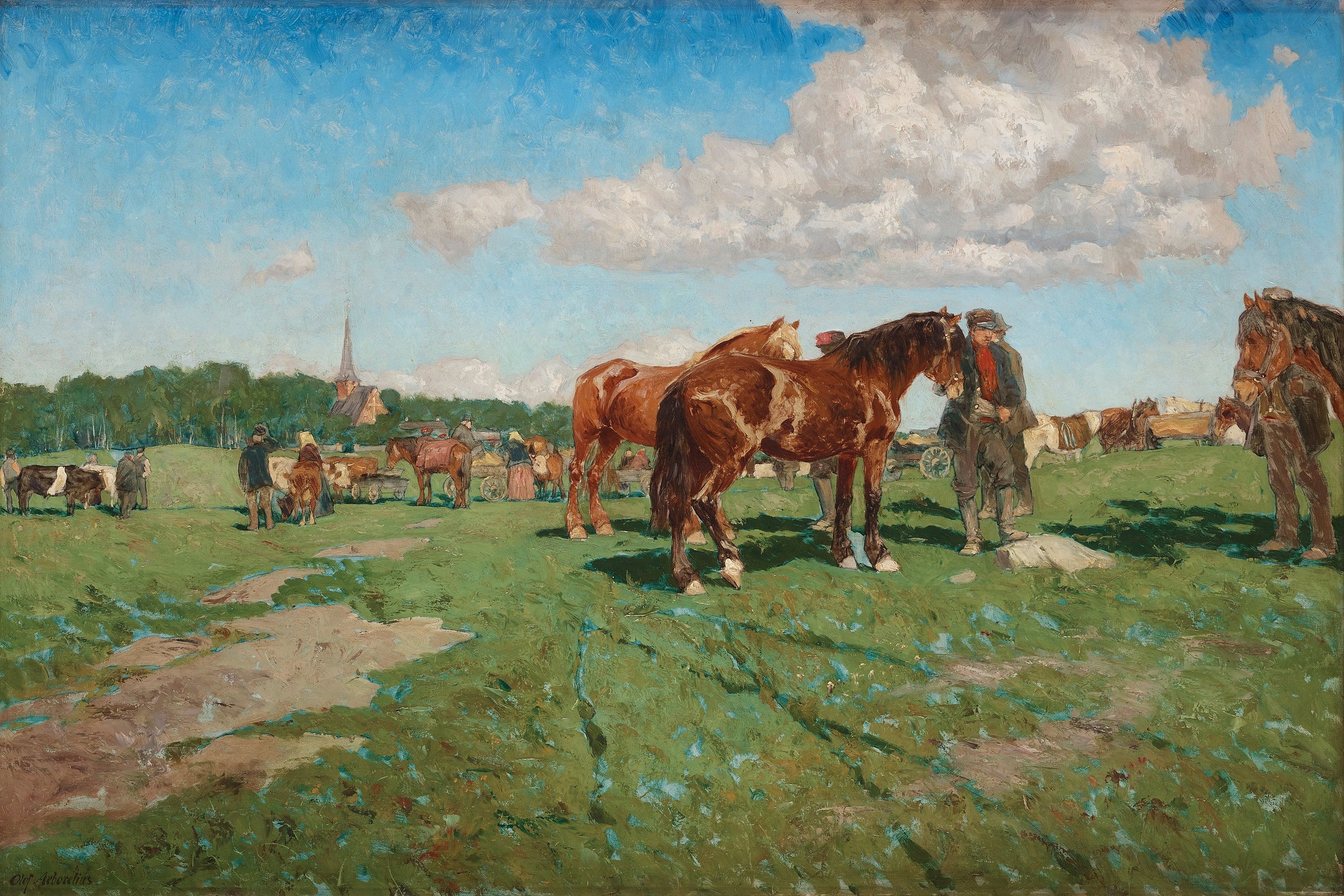 Olof Arborelius, Kreaturmarknad. - Bukowskis