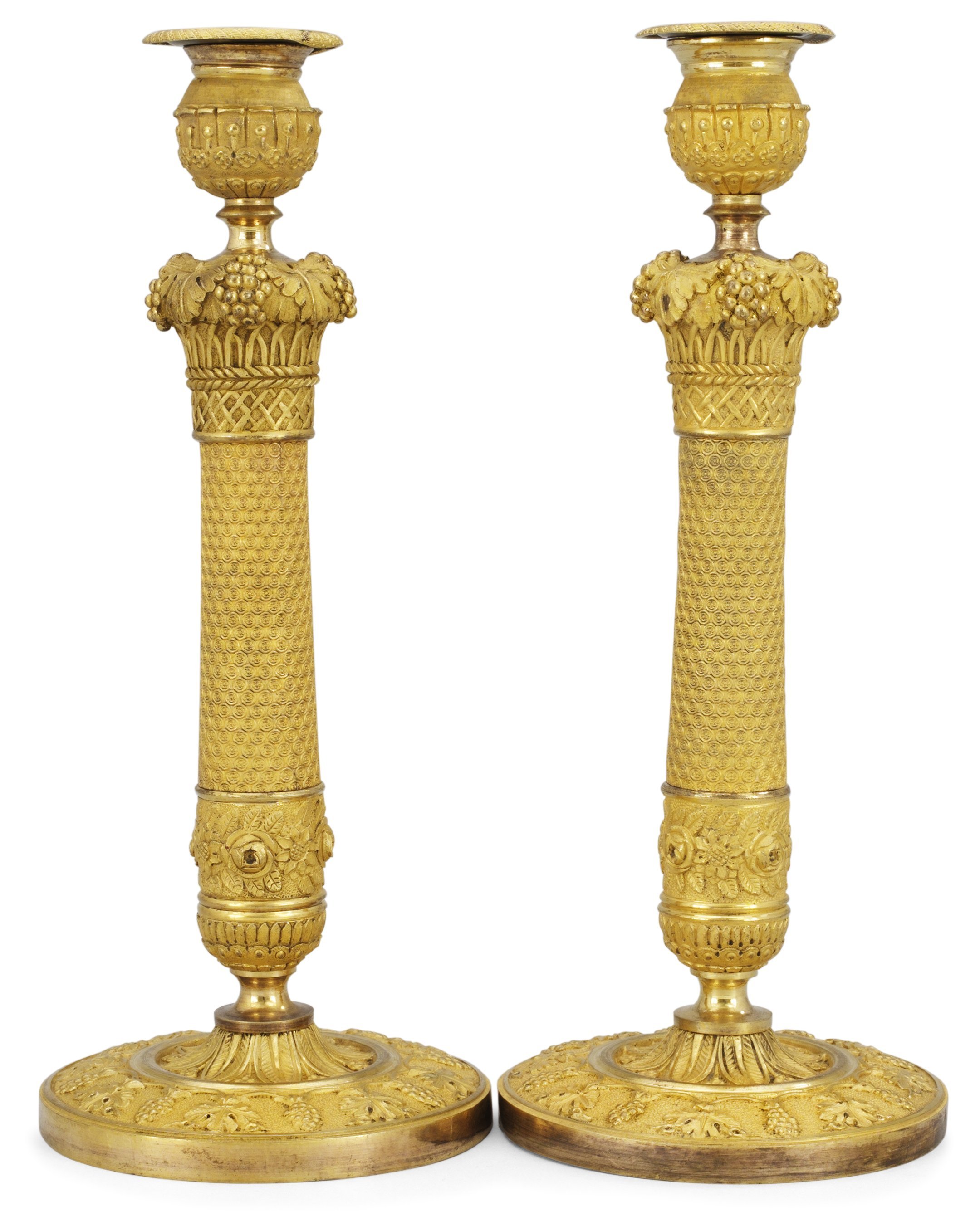 A pair of French Empire candlesticks. - Bukowskis