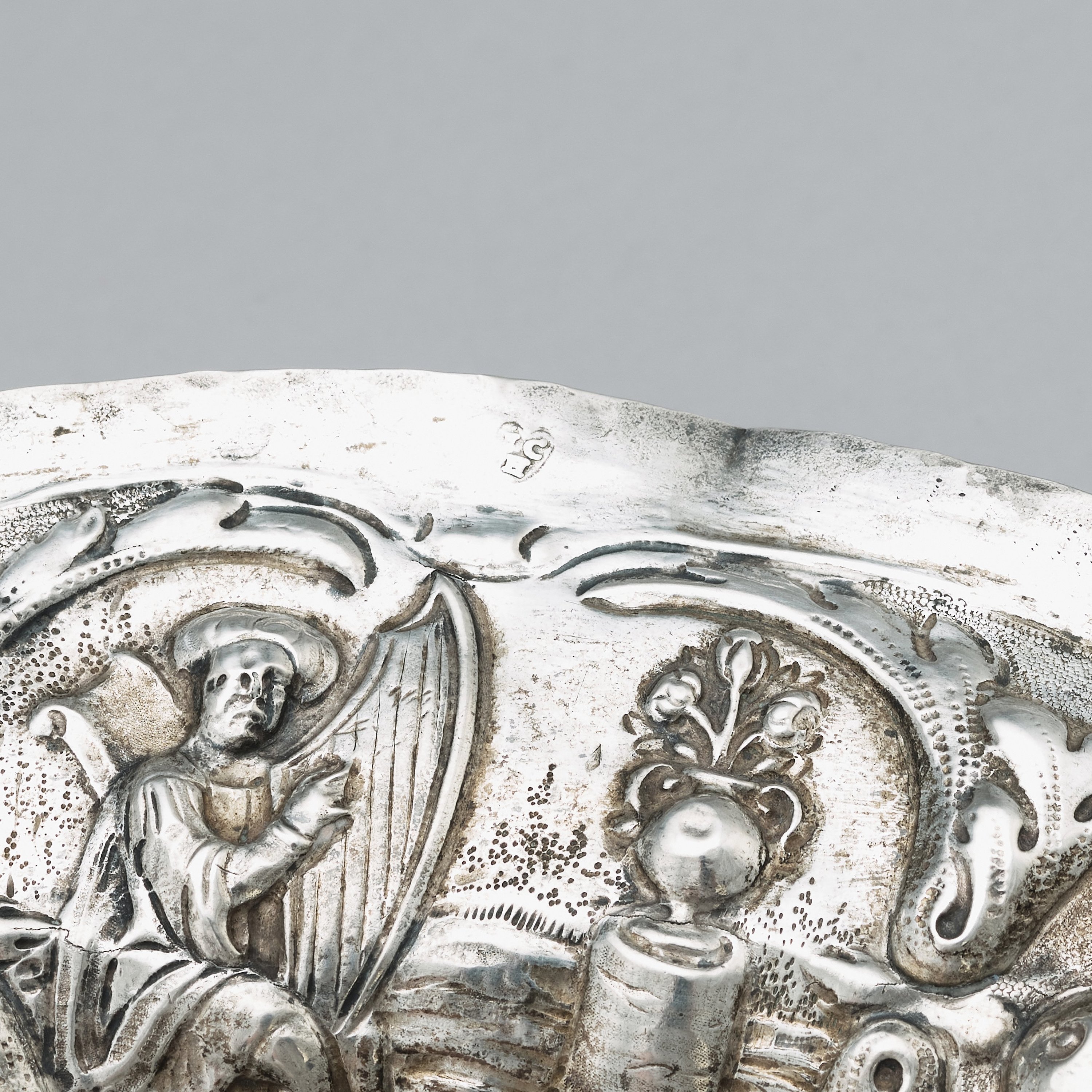 A Baltic late 17th Century silver dish, mark of Johann Christoph Holst ...