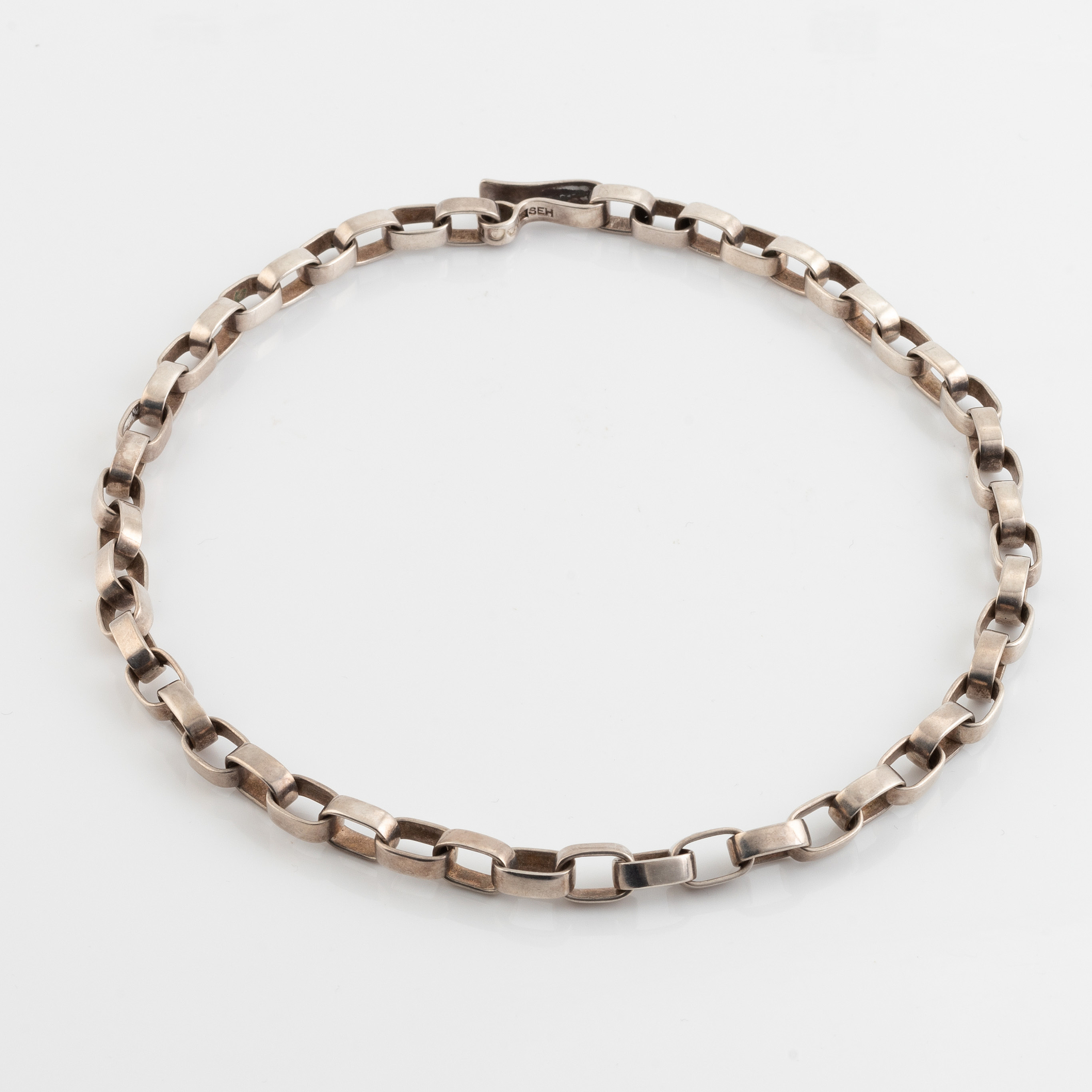 Sven-Erik Högberg, armband samt collier, silver. - Bukowskis