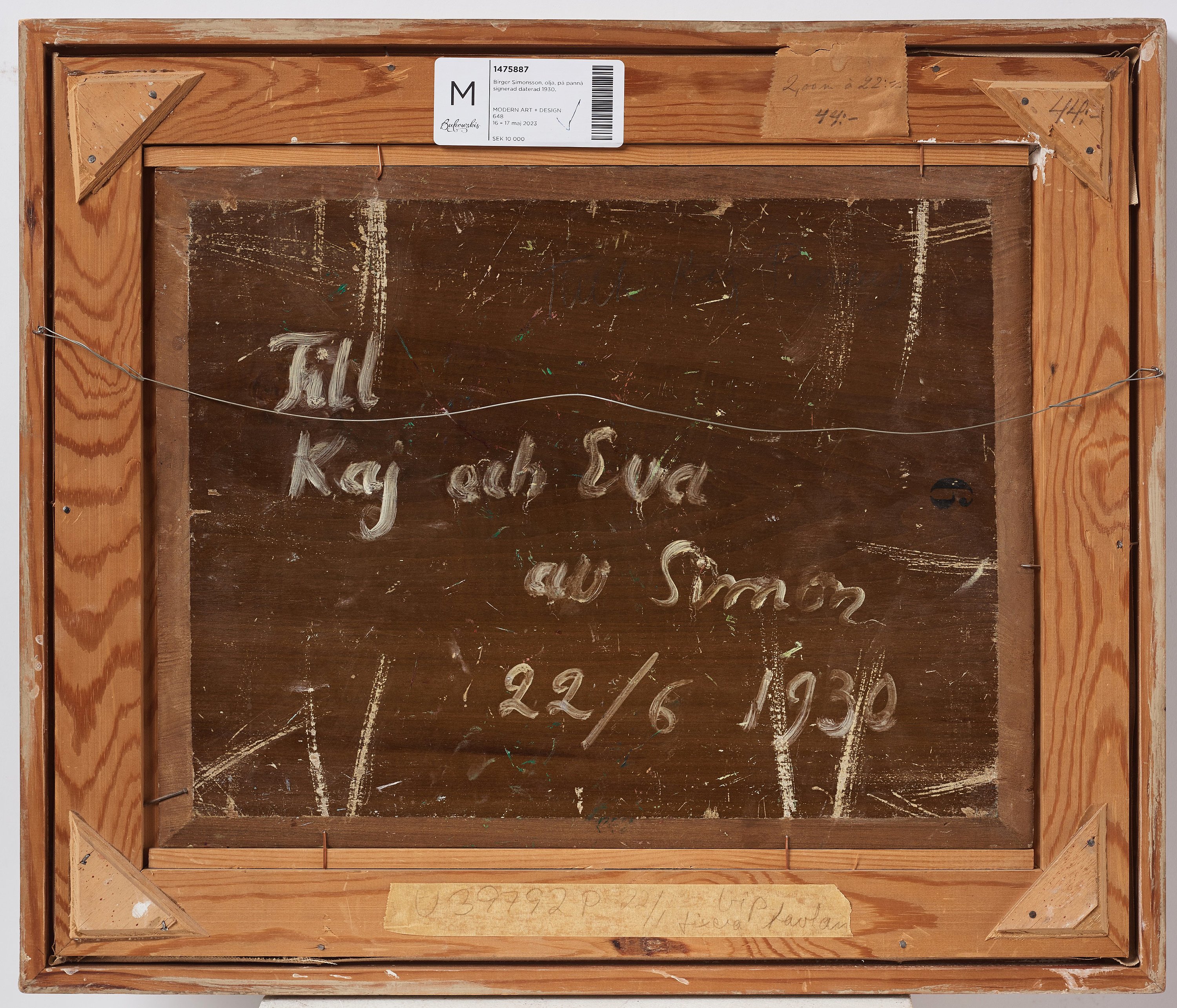 Birger Simonsson, Landscape. - Bukowskis