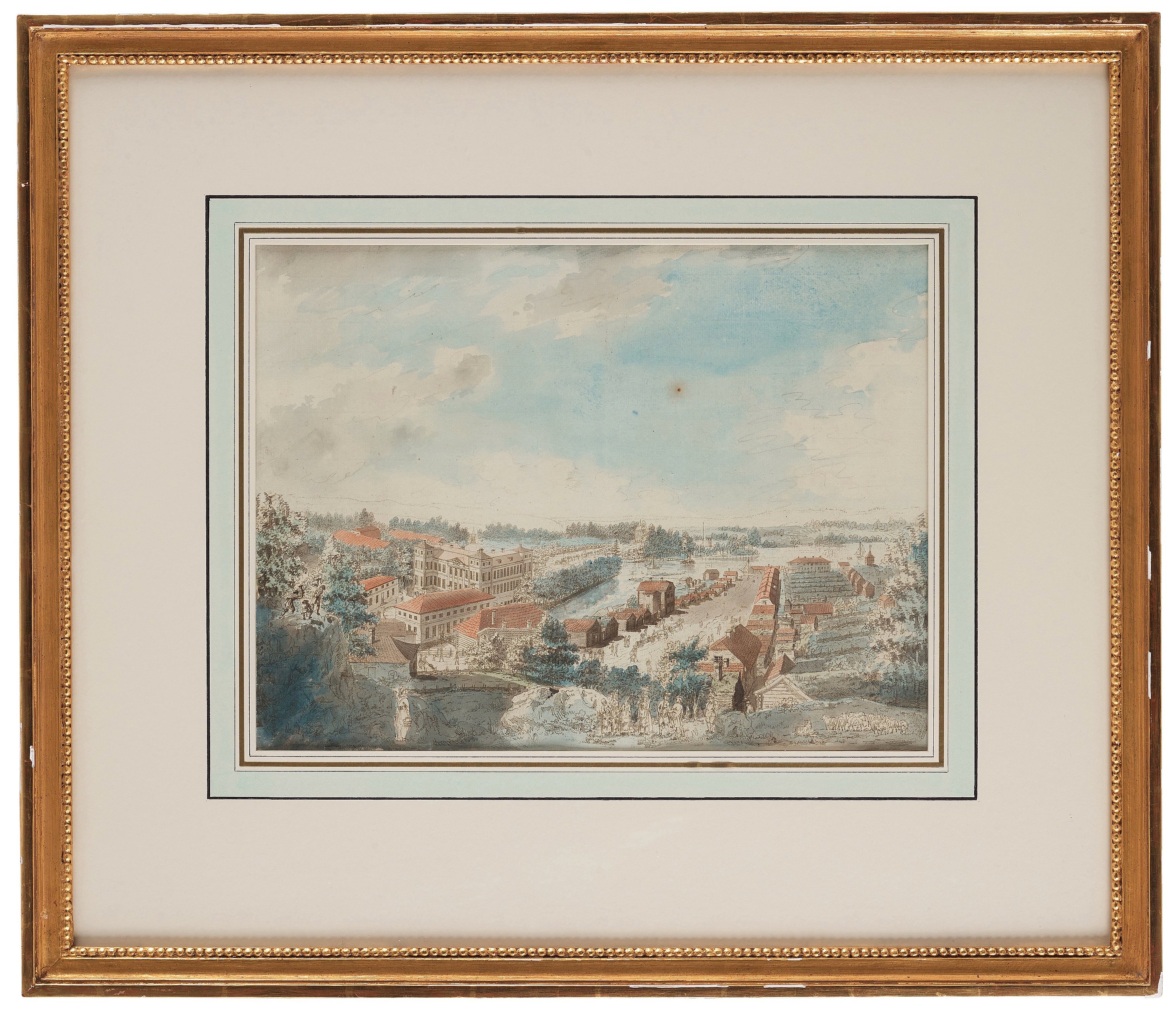 Johan Peter Cumelin, "Vue de Finspong". - Bukowskis