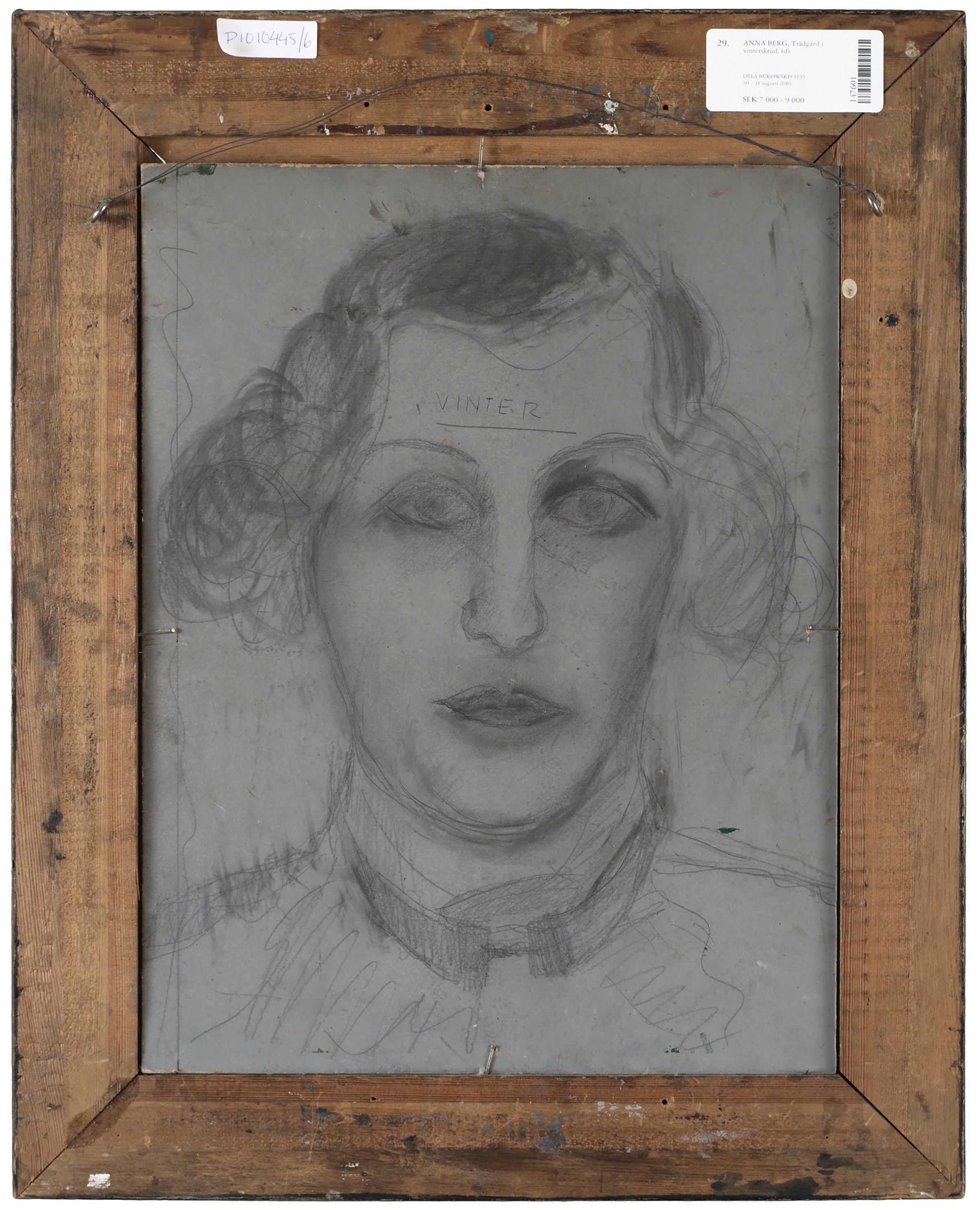 Anna Berg, Trädgård i vinterskrud. - Bukowskis