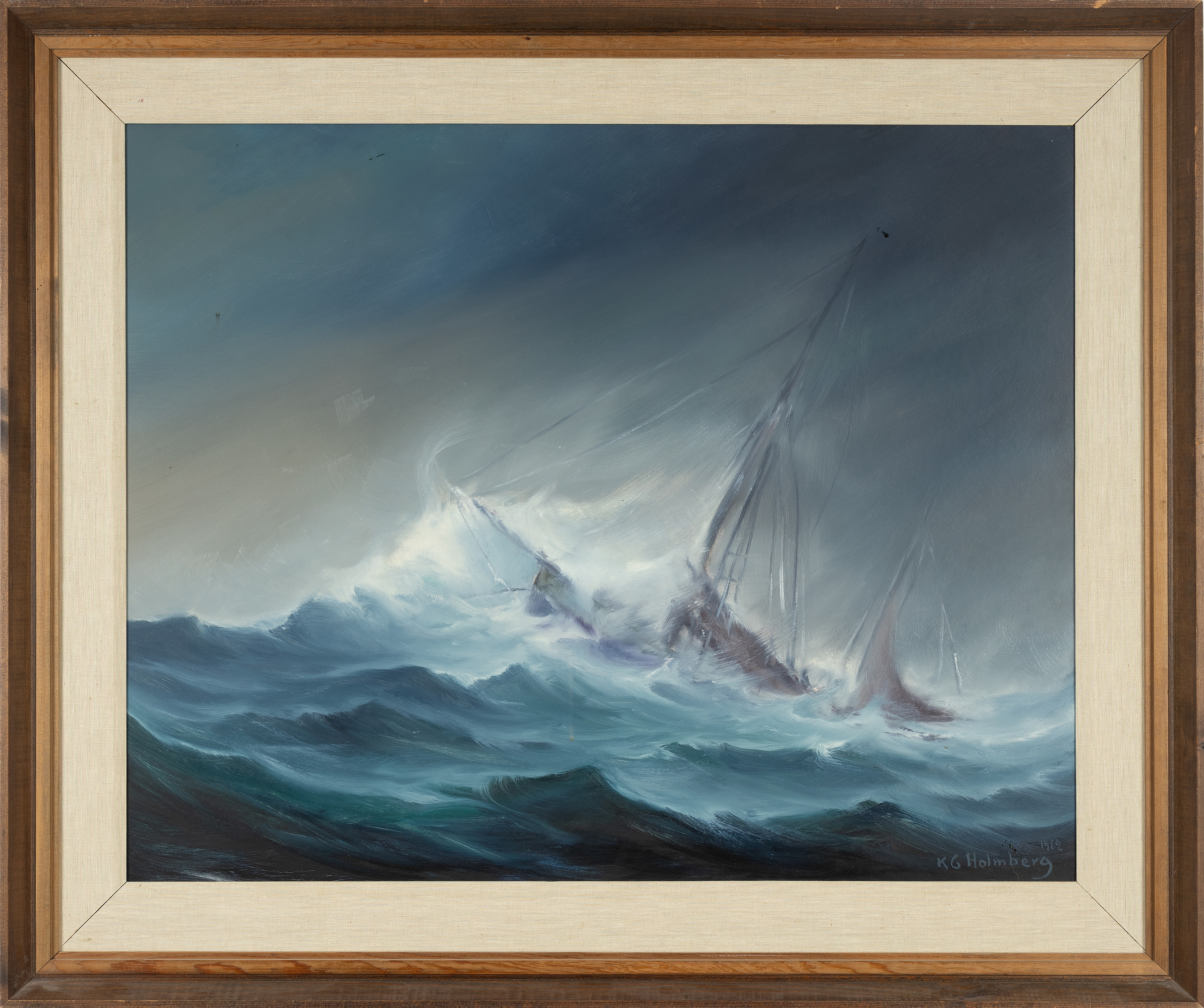 Karl Gustav Holmberg, oil on panel, signed and dated 1962. - Bukowskis