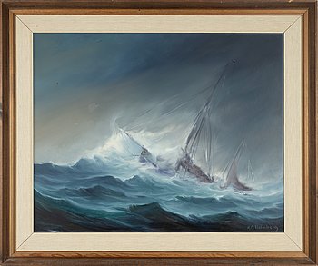 Karl Gustav Holmberg, oil on panel, signed and dated 1962. - Bukowskis