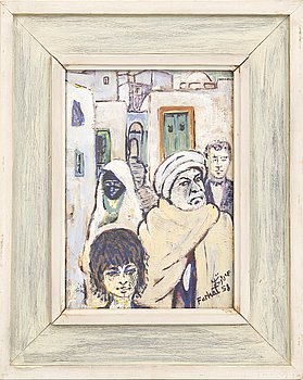 Ammar Farhat, mixed media signed and dated 58. - Bukowskis
