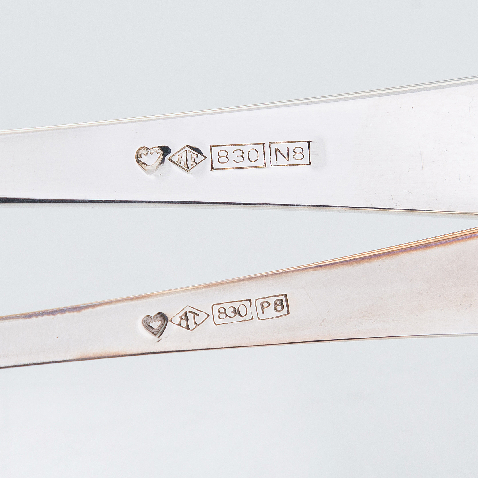 Tillander, Twelve spoons "Käpy" (Spruce cone) 1990-1992. Designed by ...