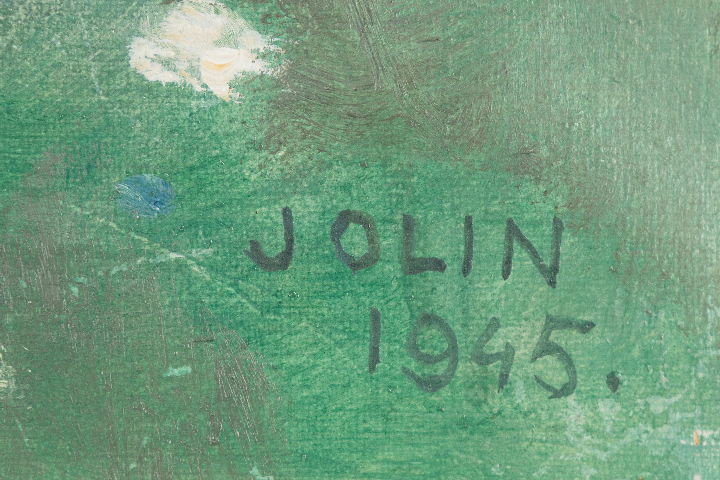Einar Jolin, oil on canvas, signed Jolin and dated 1945. - Bukowskis